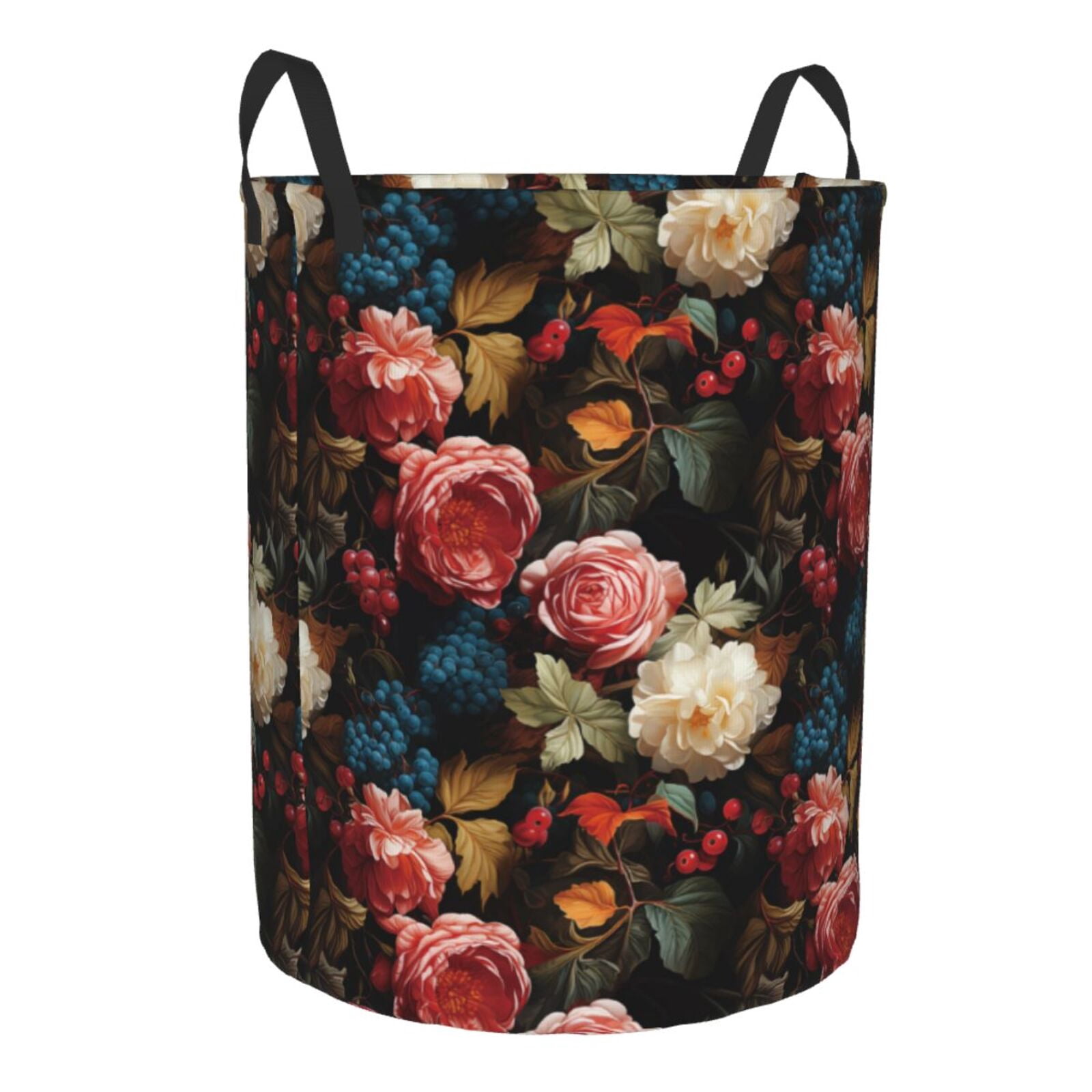 Cauagu Rose Flowers for Laundry Basket,Collapsible Organizer Basket for ...