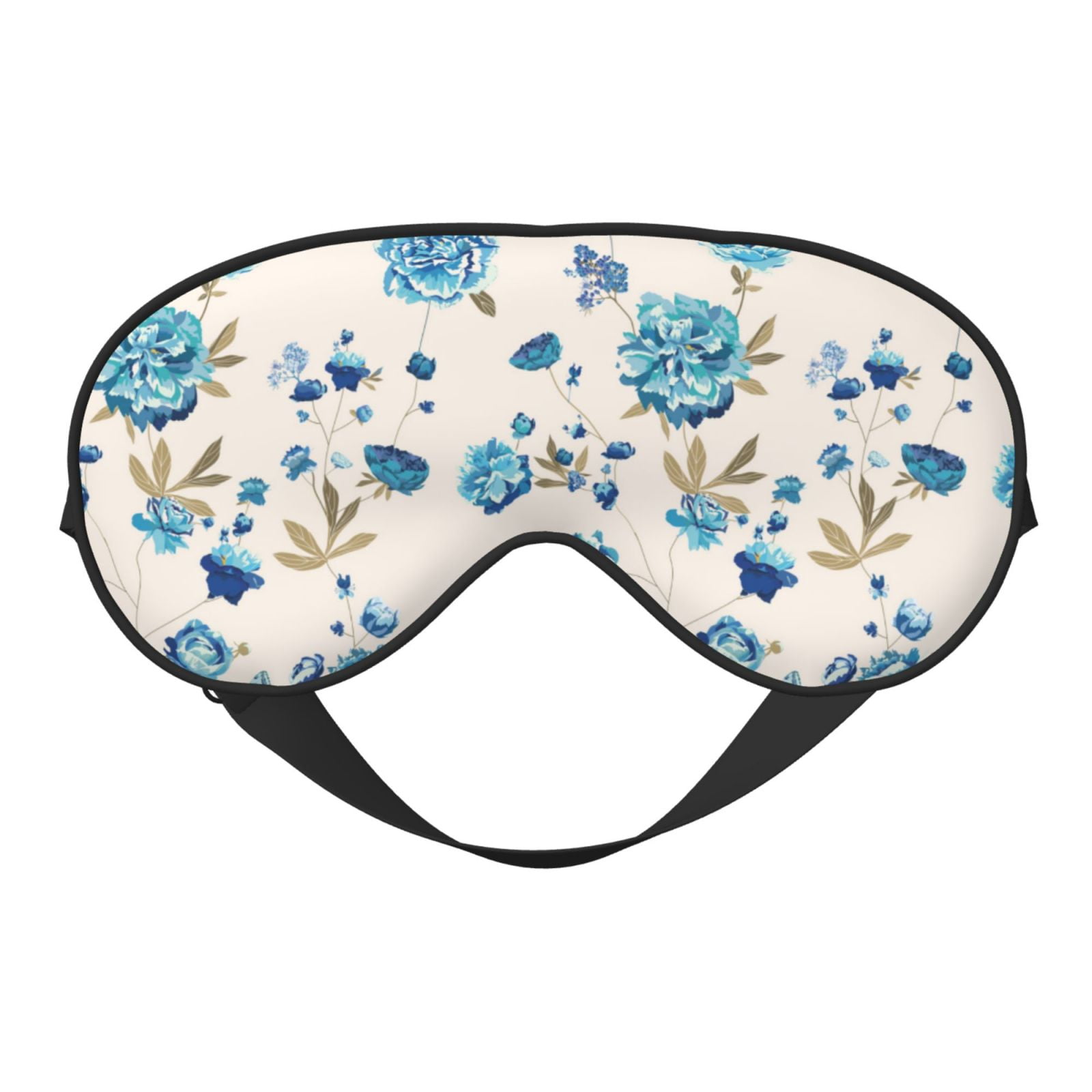 Cauagu Rose Flowers Print Sleep Eye Mask, Blindfold Eye Sleep Shade ...