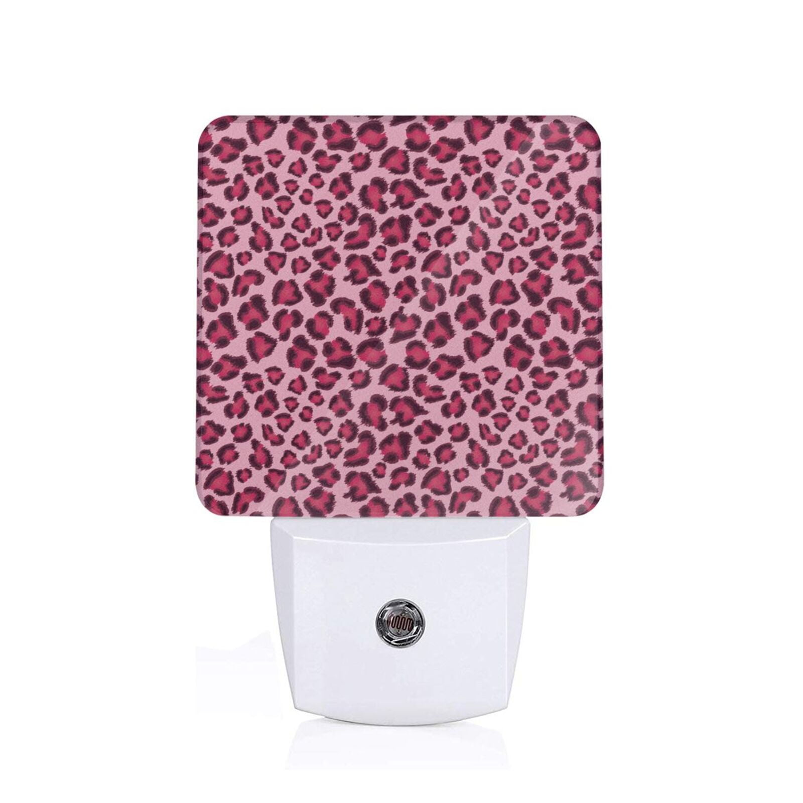 Cauagu Rose Leopard Print Print LED Nightlight,0.5W Night Lights Plug ...
