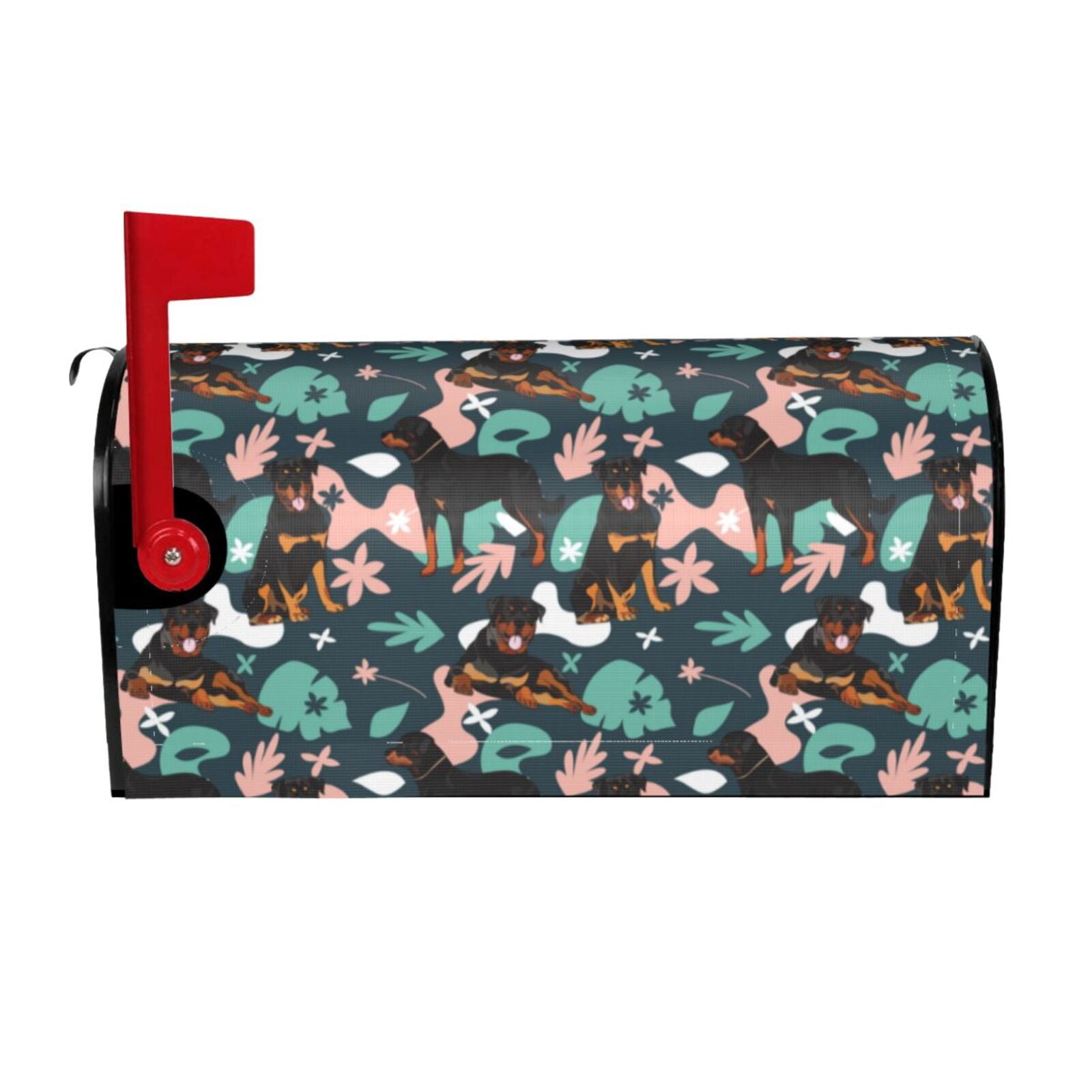 Cauagu Rottweiler Pattern Magnetic Mailbox Covers, Mailbox Cover ...