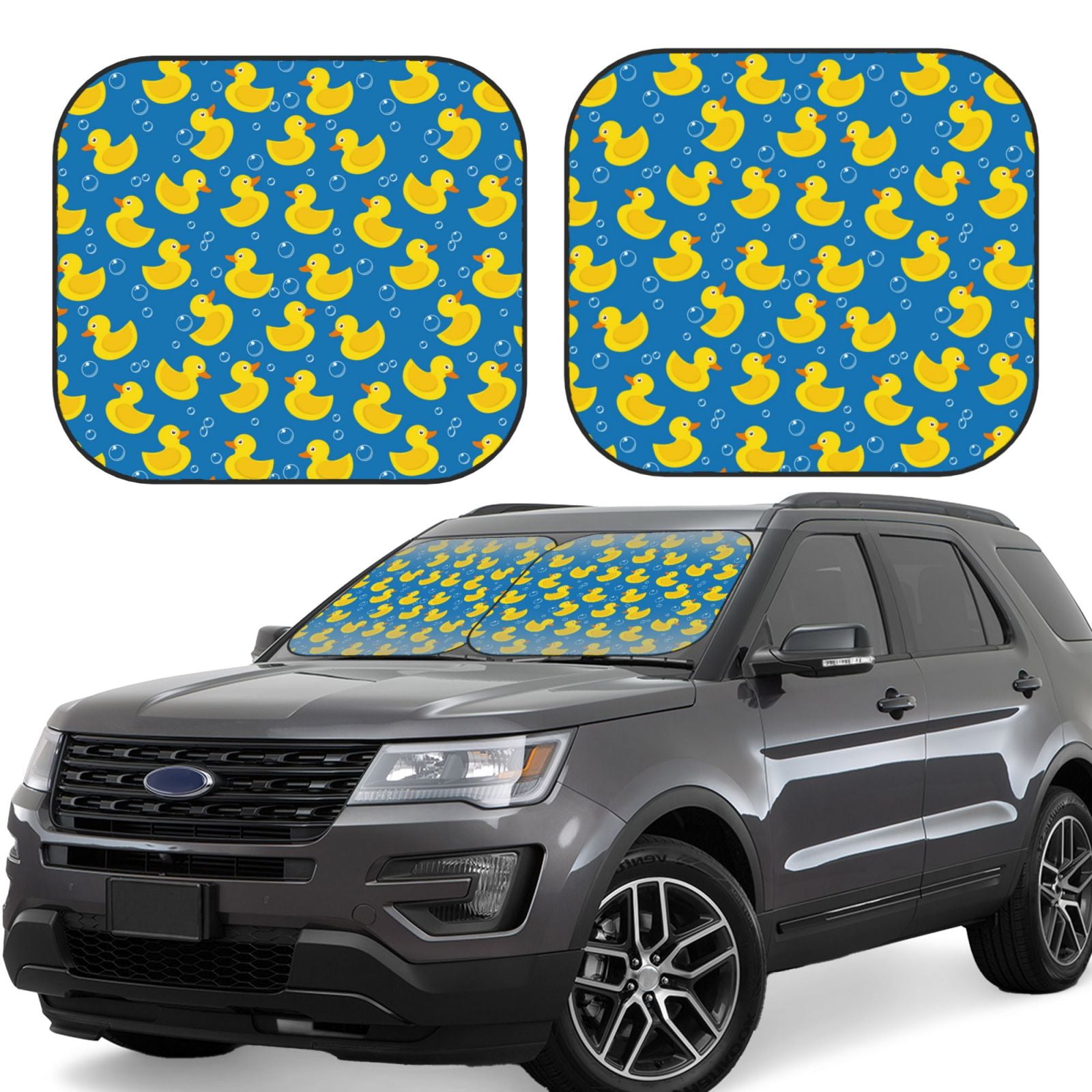 Cauagu Rubber Duck Cauagu {designName} Print Foldable Car Windshield ...