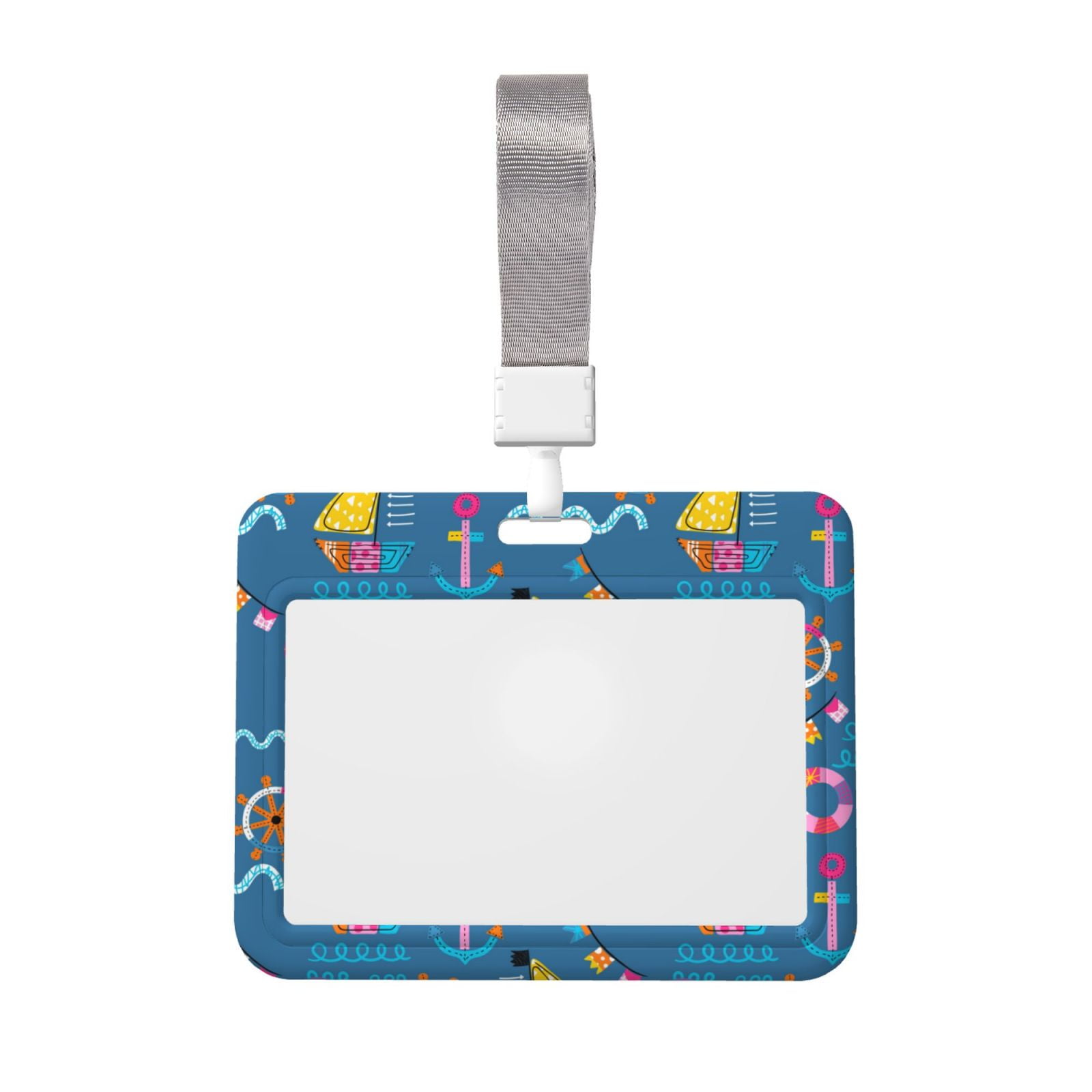 Cauagu Sailboat With Sailing for ID Badge Holder,Badge Holder with ...