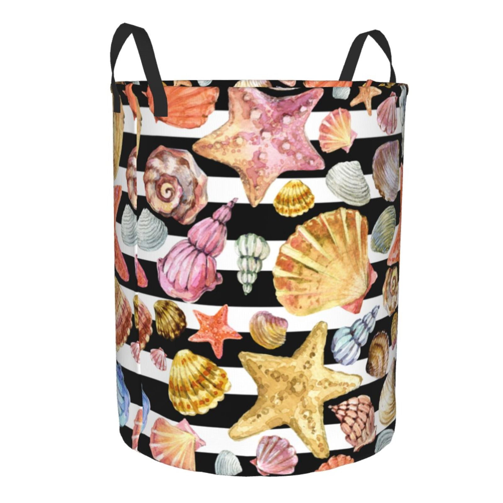 Cauagu Sea Shell for Laundry Basket,Collapsible Organizer Basket for ...