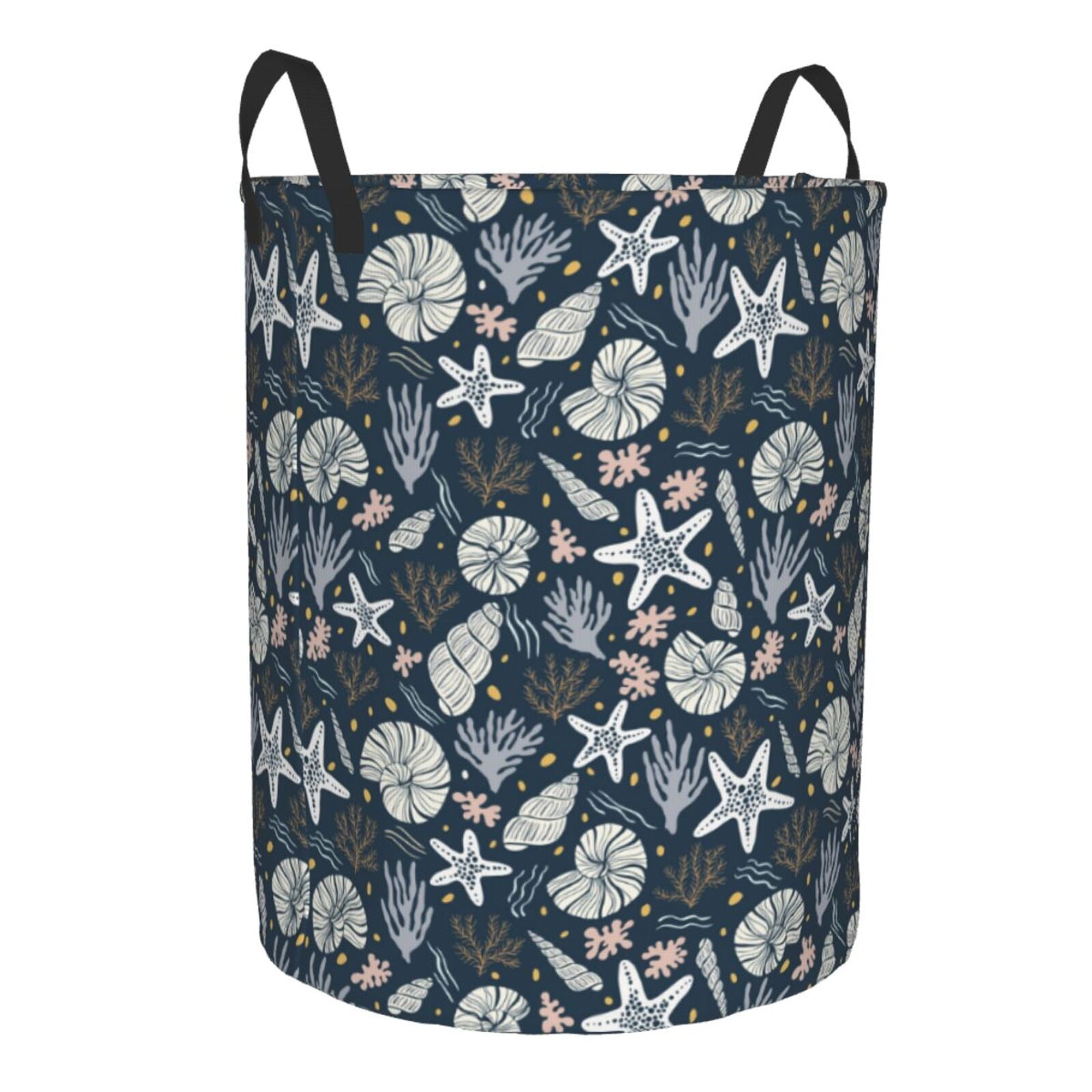 Cauagu Sea Shells 1 for Laundry Basket,Collapsible Organizer Basket for ...