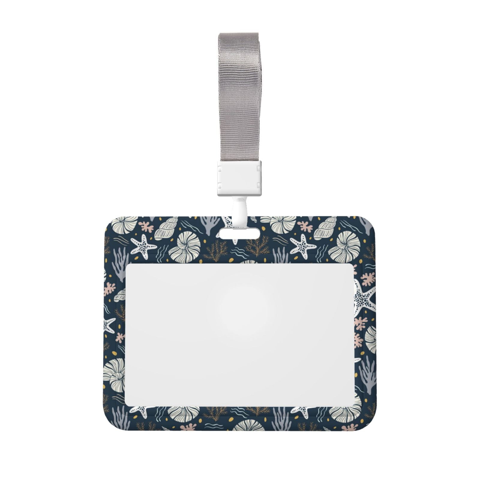 Cauagu Sea Shells 1 for ID Badge Holder,Badge Holder with Windows Key ...