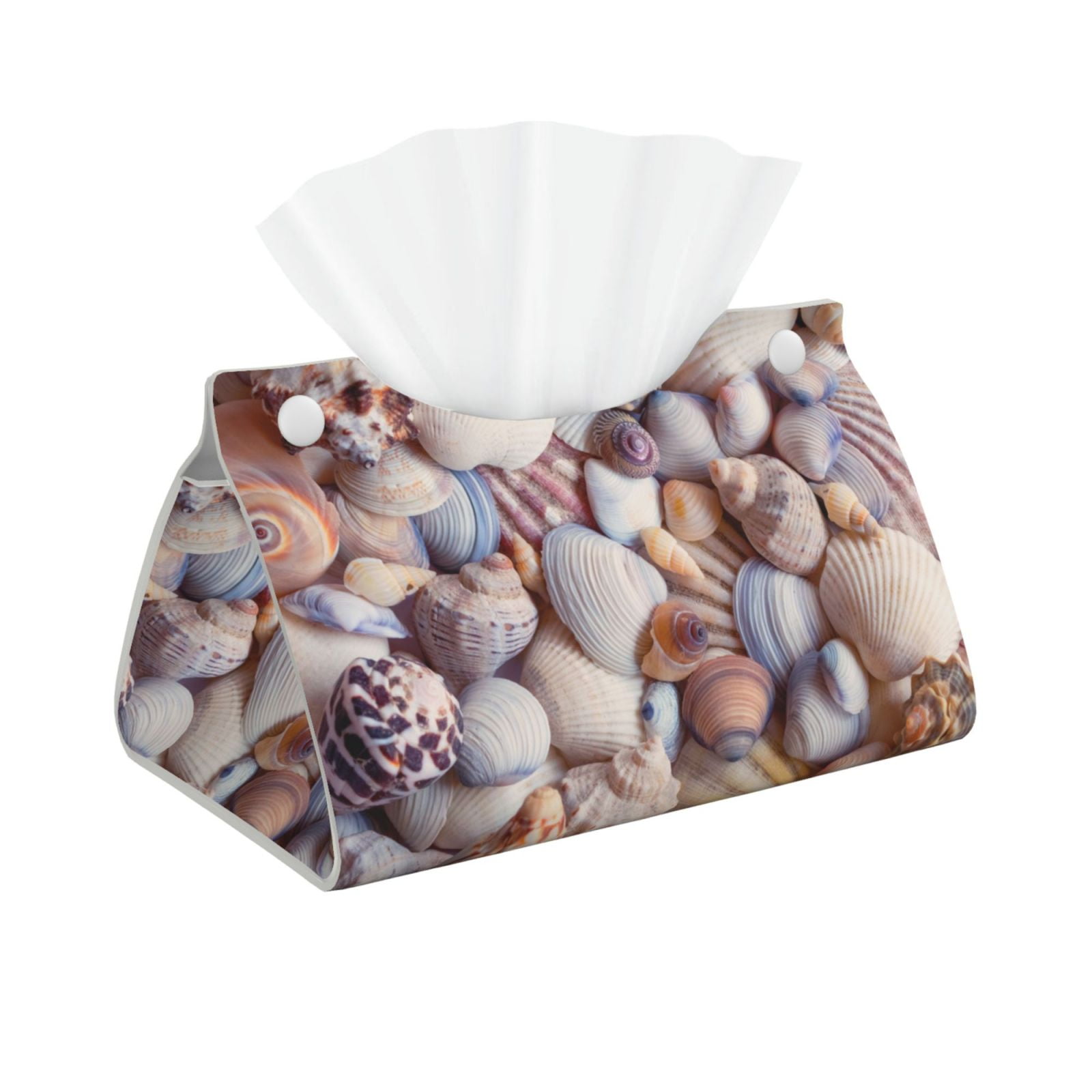Cauagu Sea Shells for Large Tissue Box Cover Rectangular–Plus Size ...