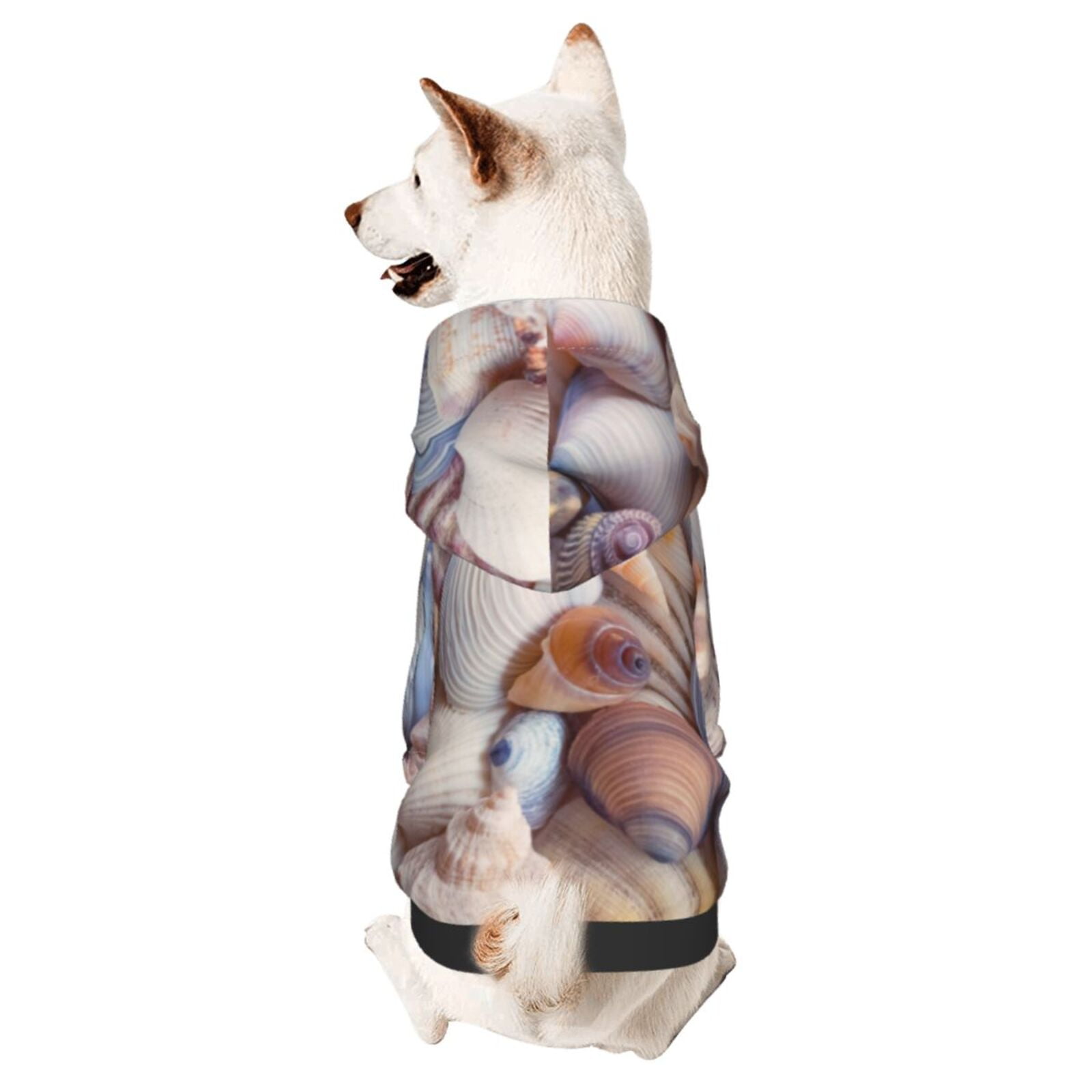 Cauagu Sea Shells Pattern Winter Pet Hoodie Sweatshirts- Dog Hoodie ...