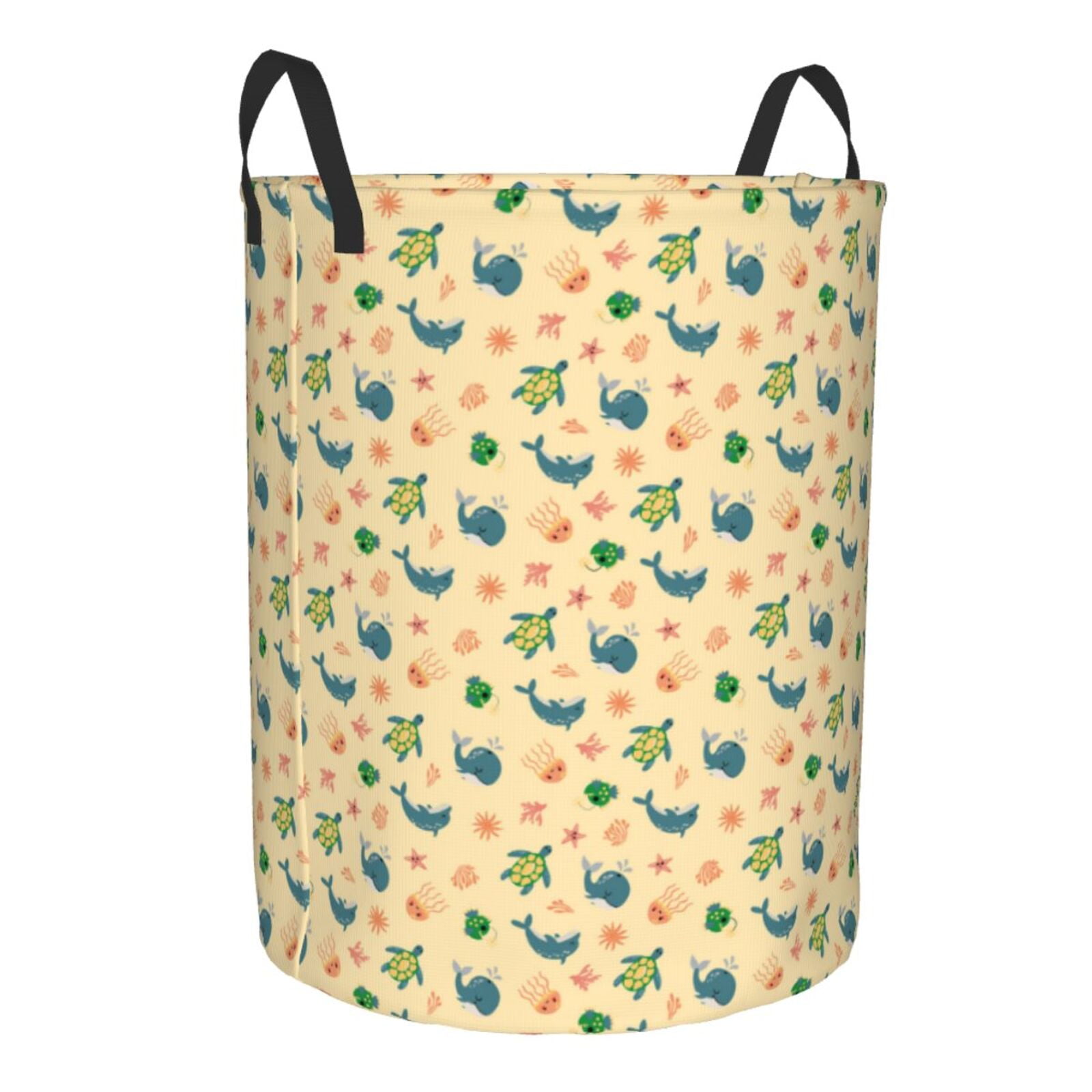 Cauagu Sea Turtle And Whale for Laundry Basket,Collapsible Organizer ...