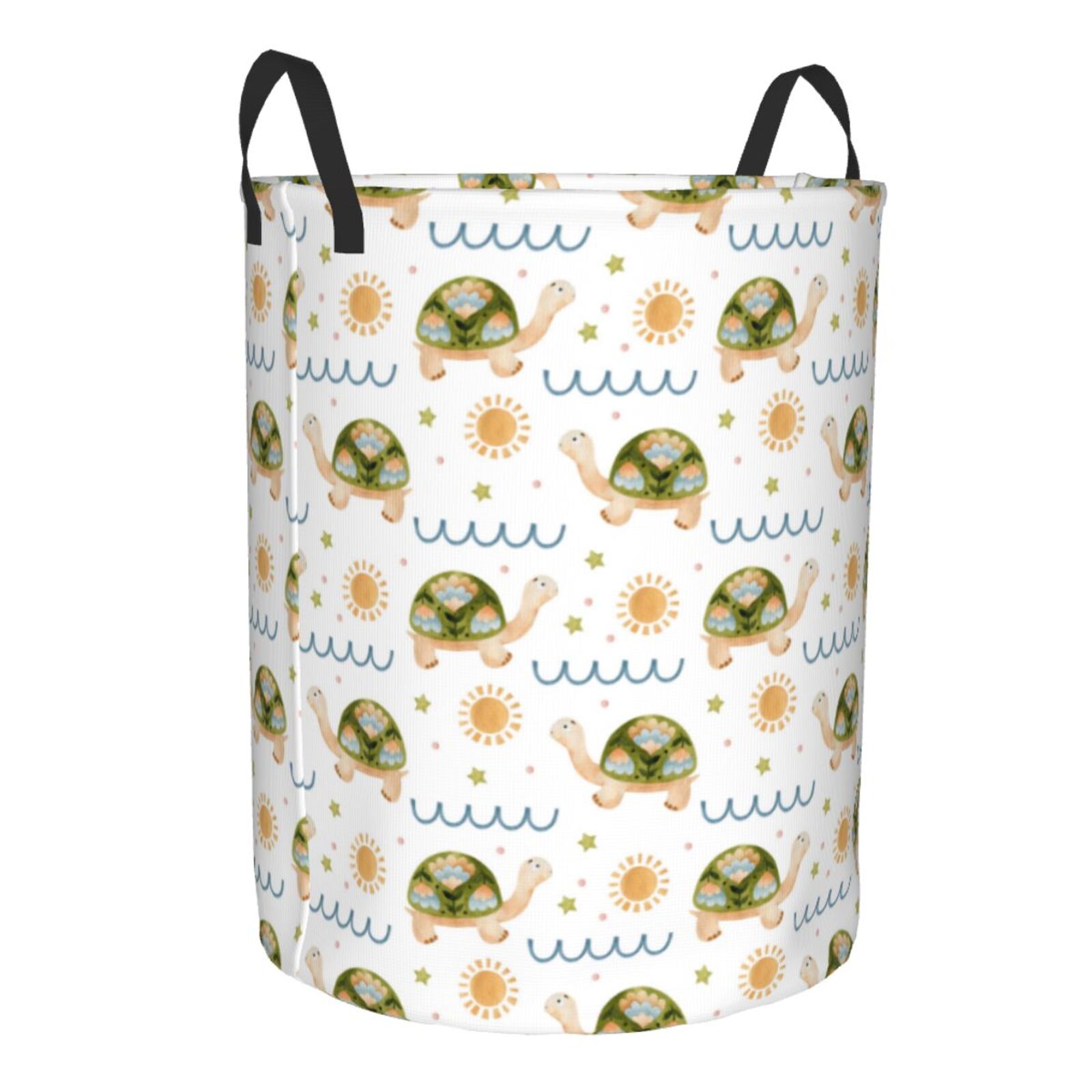 Cauagu Sea Turtle Basking in the Sun for Laundry Basket,Collapsible ...