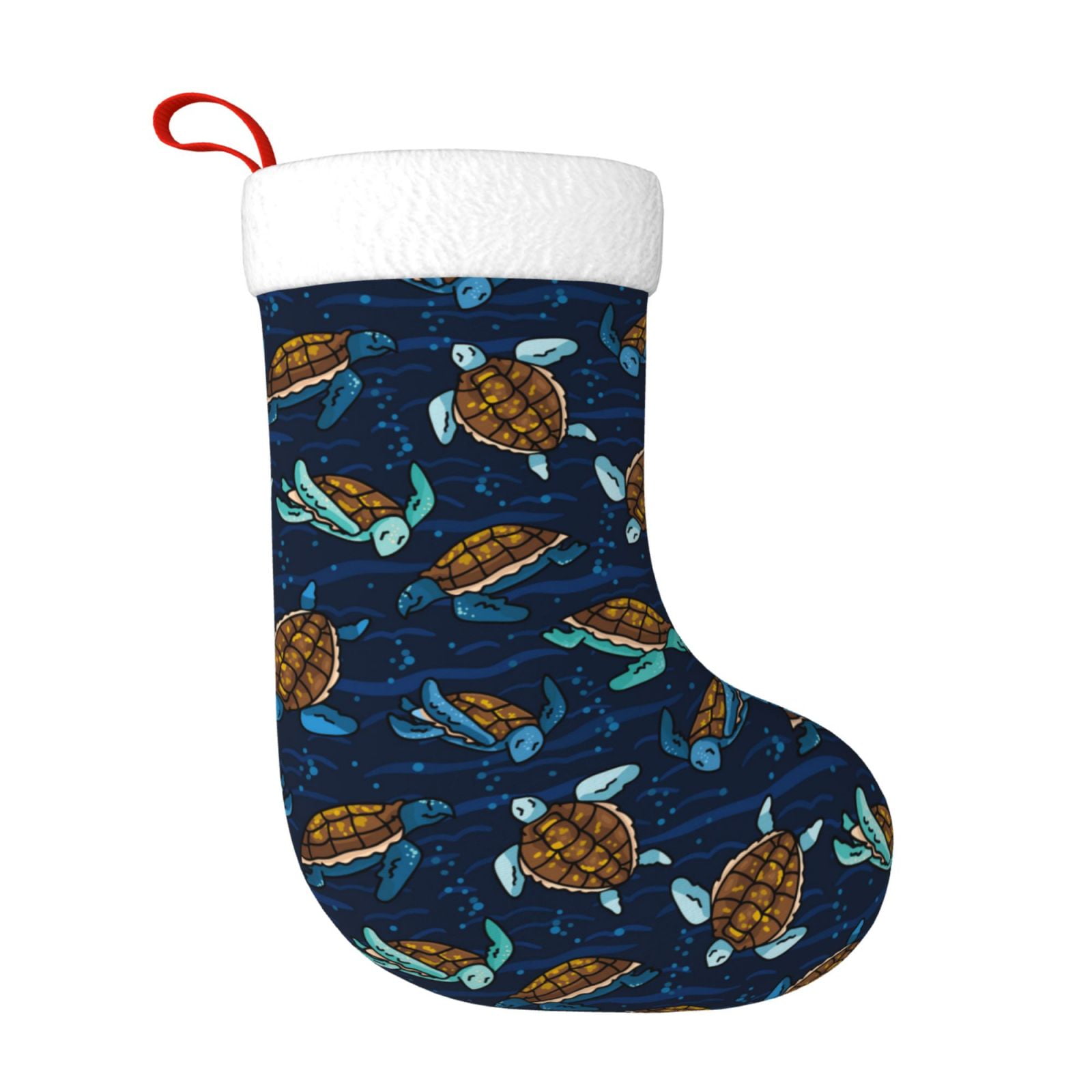 Cauagu Sea Turtles Swimming for Christmas Stockings,1-Pack Large Xmas ...