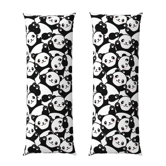 Cauagu Seamless Pattern Cute Panda for Long Body Pillowcase 1 PCS,Soft ...