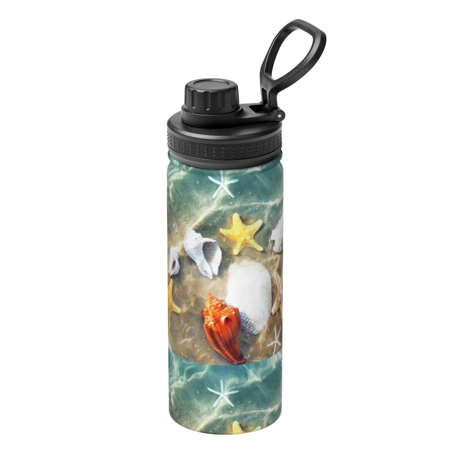 Cauagu Seashell On The Beach Print 18oz Vacuum Insulated Stainless ...