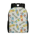 Cauagu Skateboard Print Backpacks,Travel Daypack Casual Laptop Backpack ...