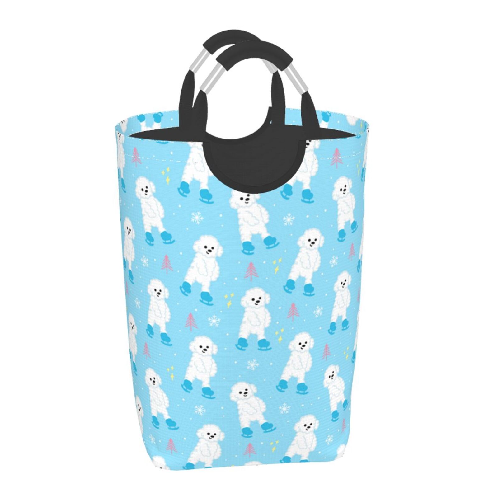 Cauagu Skating Poodle Fun Print Hamper Basket Bin,Extra Large Dirty ...