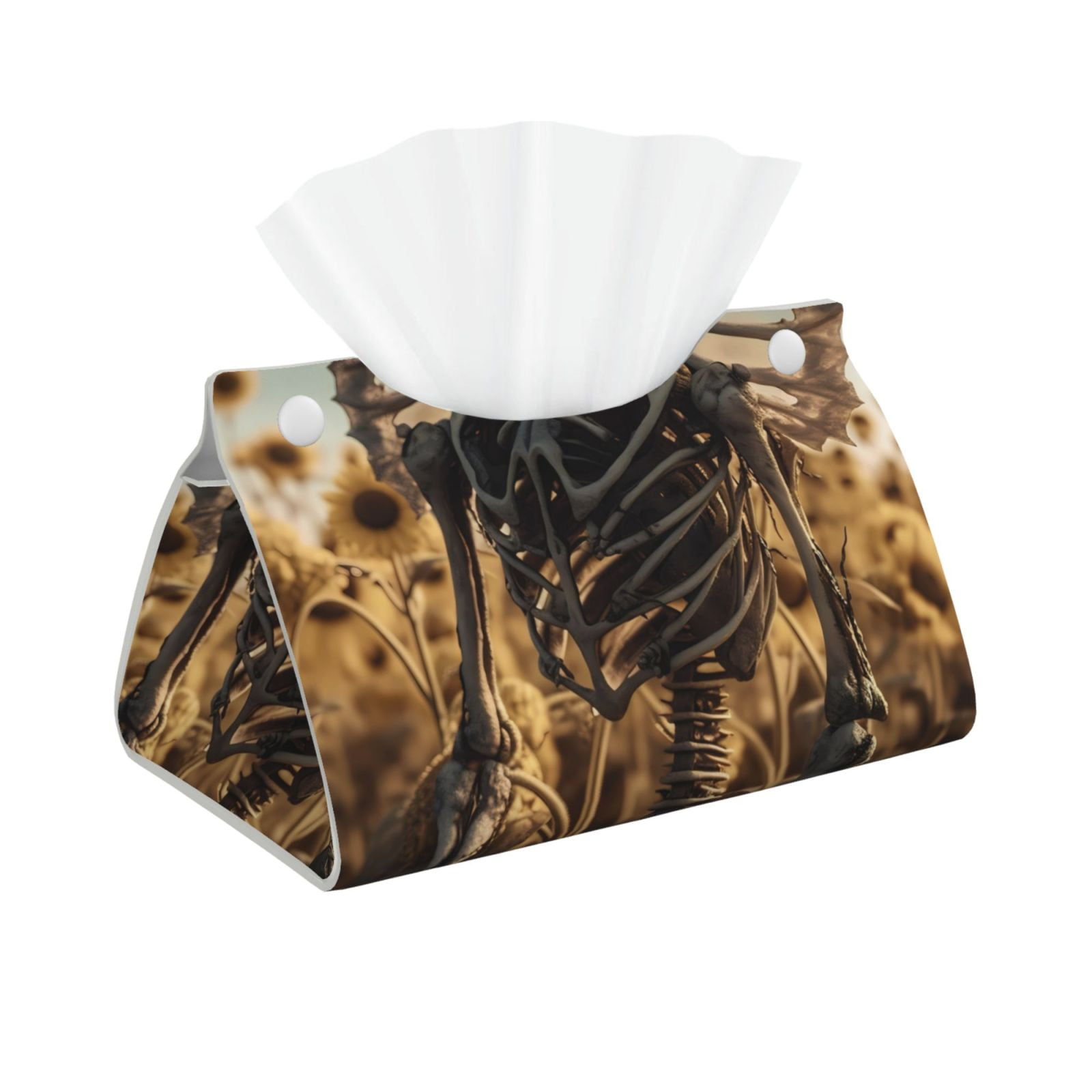 Cauagu Skull Butterfly Sunflower for Large Tissue Box Cover Rectangular ...