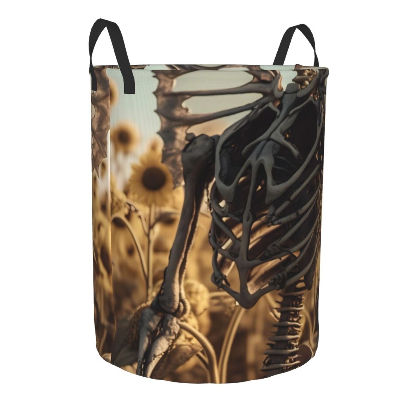 Cauagu Skull Butterfly Sunflower for Laundry Basket,Collapsible ...