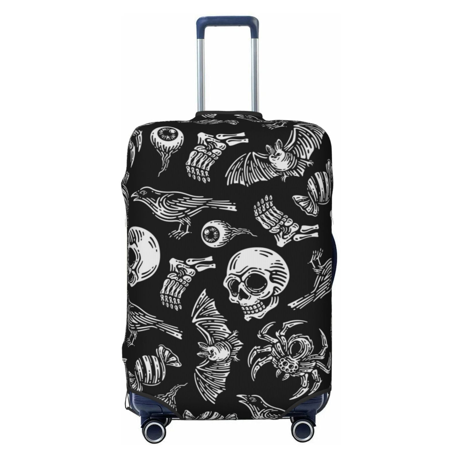 Cauagu Skull bird bat spider Print Travel Luggage Cover,Travel Dust ...