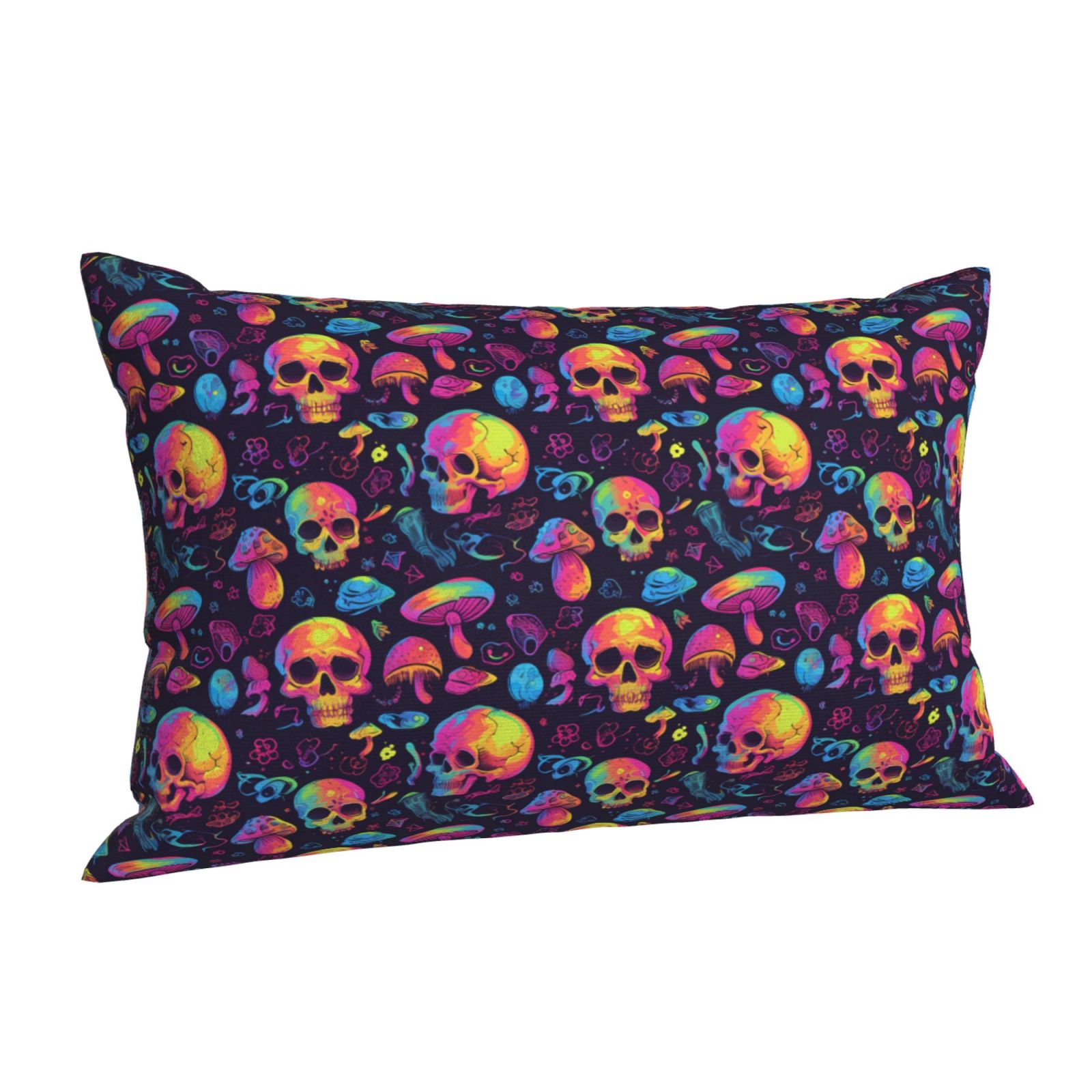 Cauagu Skull mushroom Print Pillow Covers with Envelope Closure,1PC ...
