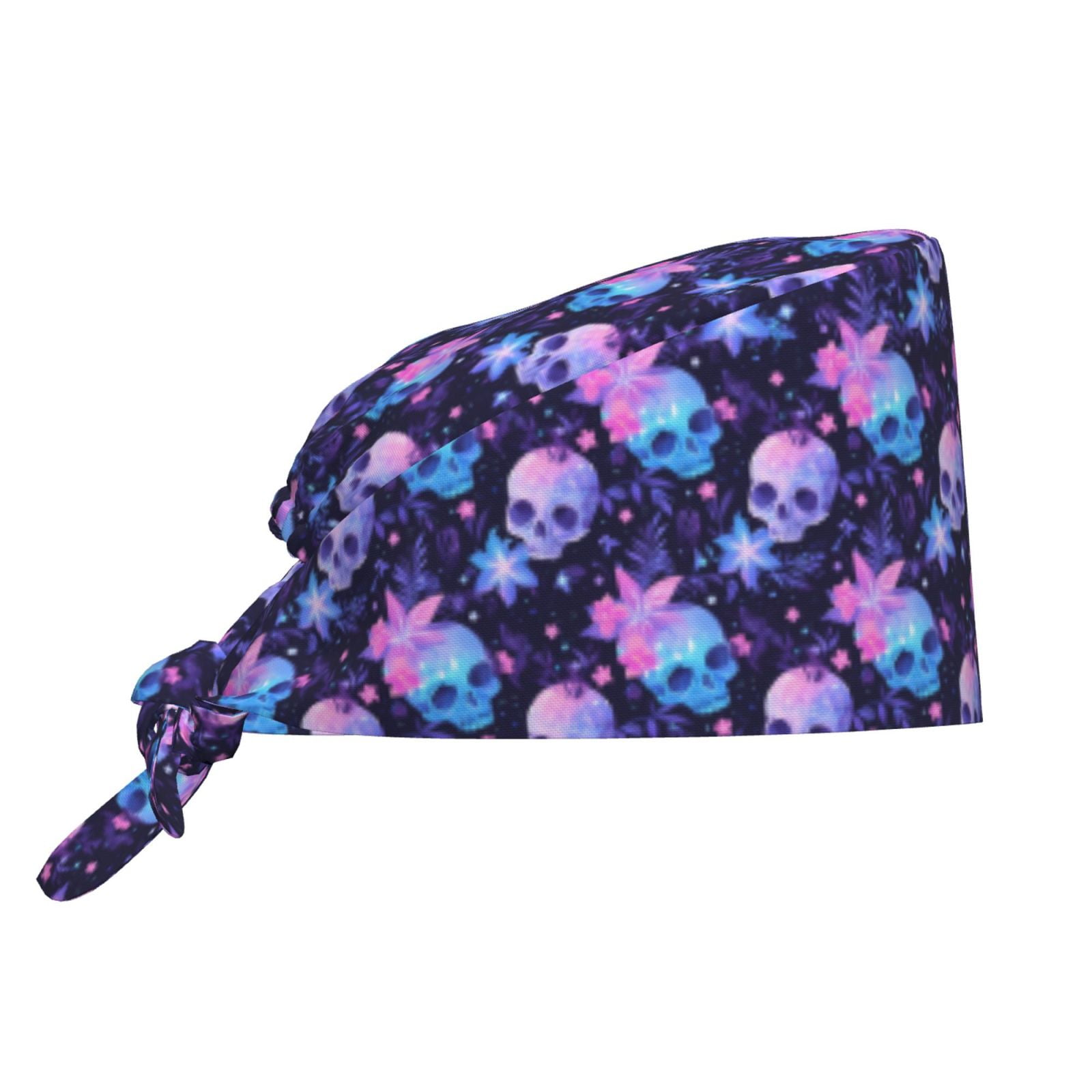 Cauagu Skull starry sky flower leaf Pattern 1 Pcs Working Caps ...