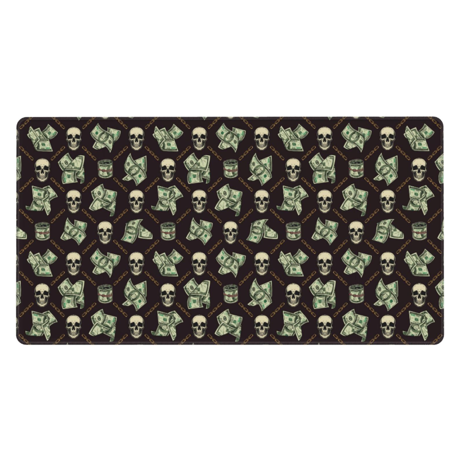Cauagu Skulls Gold Chains Dollar for Large Mouse Pad,XXL Extended ...