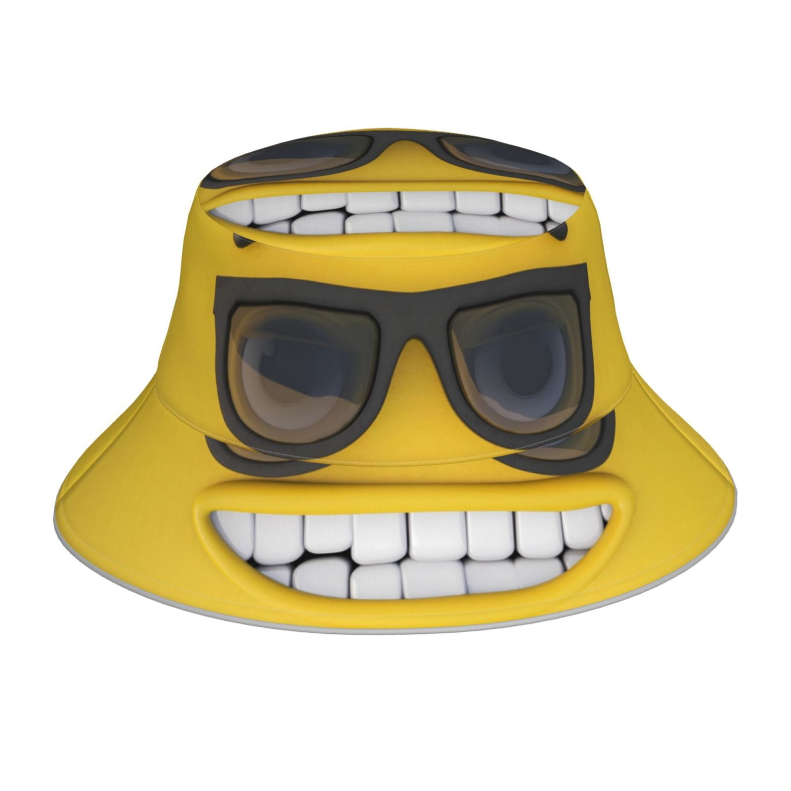 Cauagu Smiling With Sunglasses for Unisex Bucket Hat,Outdoor Summer ...