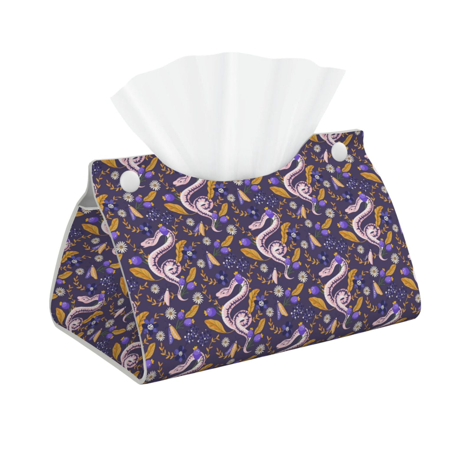 Cauagu Snake And Floral for Large Tissue Box Cover Rectangular–Plus ...