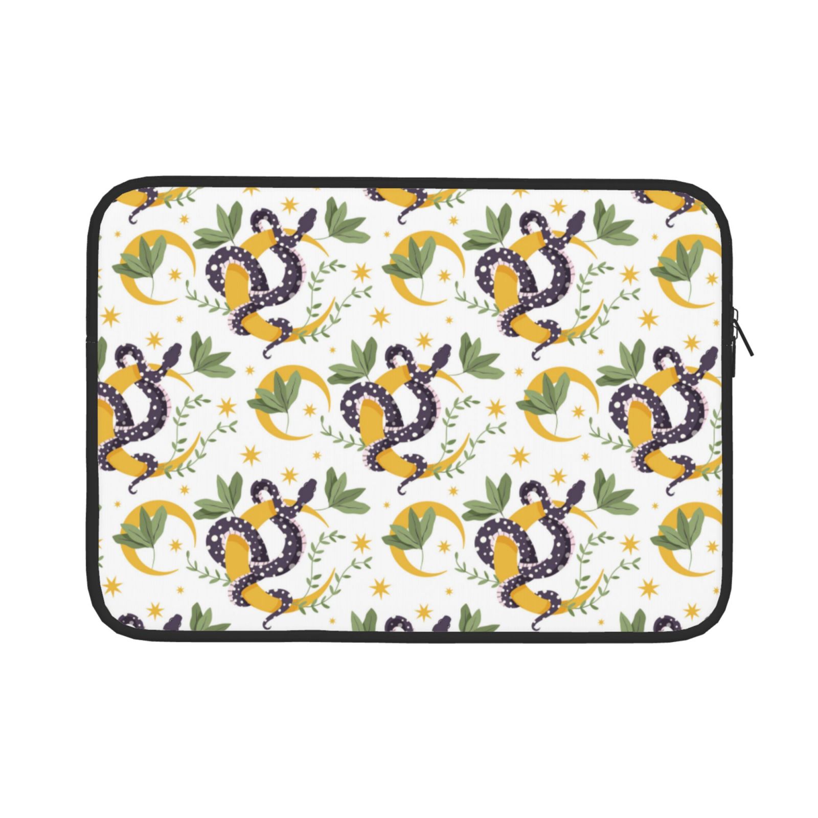 Cauagu Snake And Moon Print Laptop Sleeve Case, Laptop Cover Portable ...
