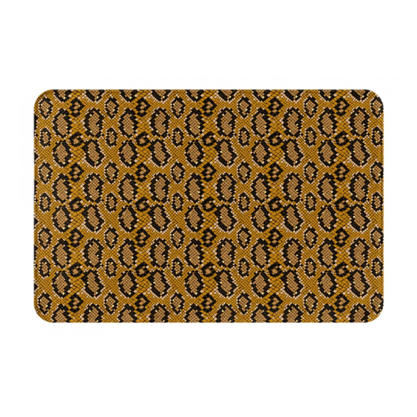 Cauagu Snake Skin Print Front Door Mat for Indoor Entrance 16x24 Inche ...