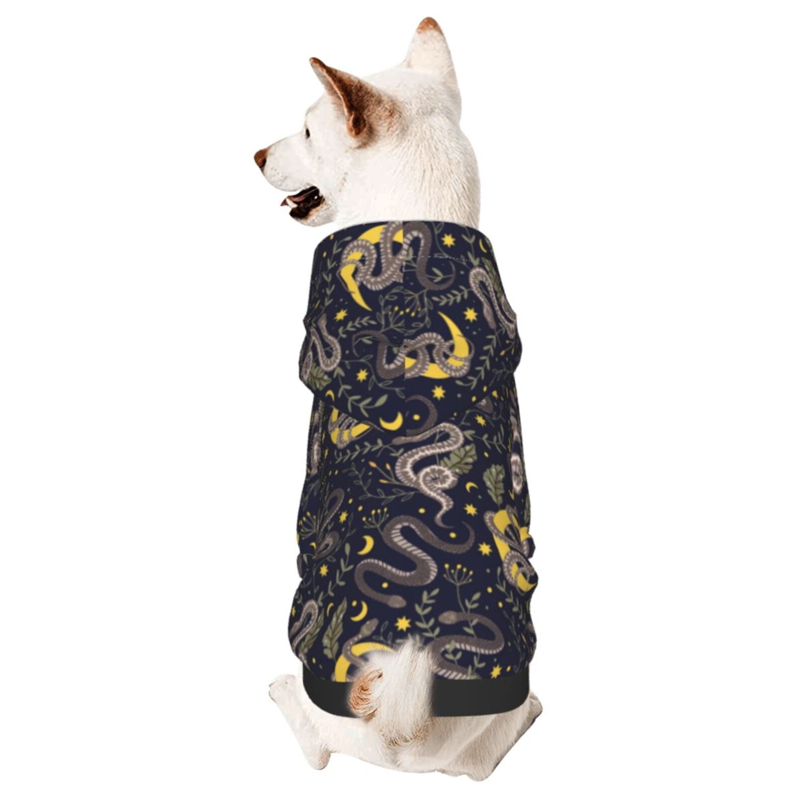 Cauagu Snake Sleep Pattern Winter Pet Hoodie Sweatshirts- Dog Hoodie ...