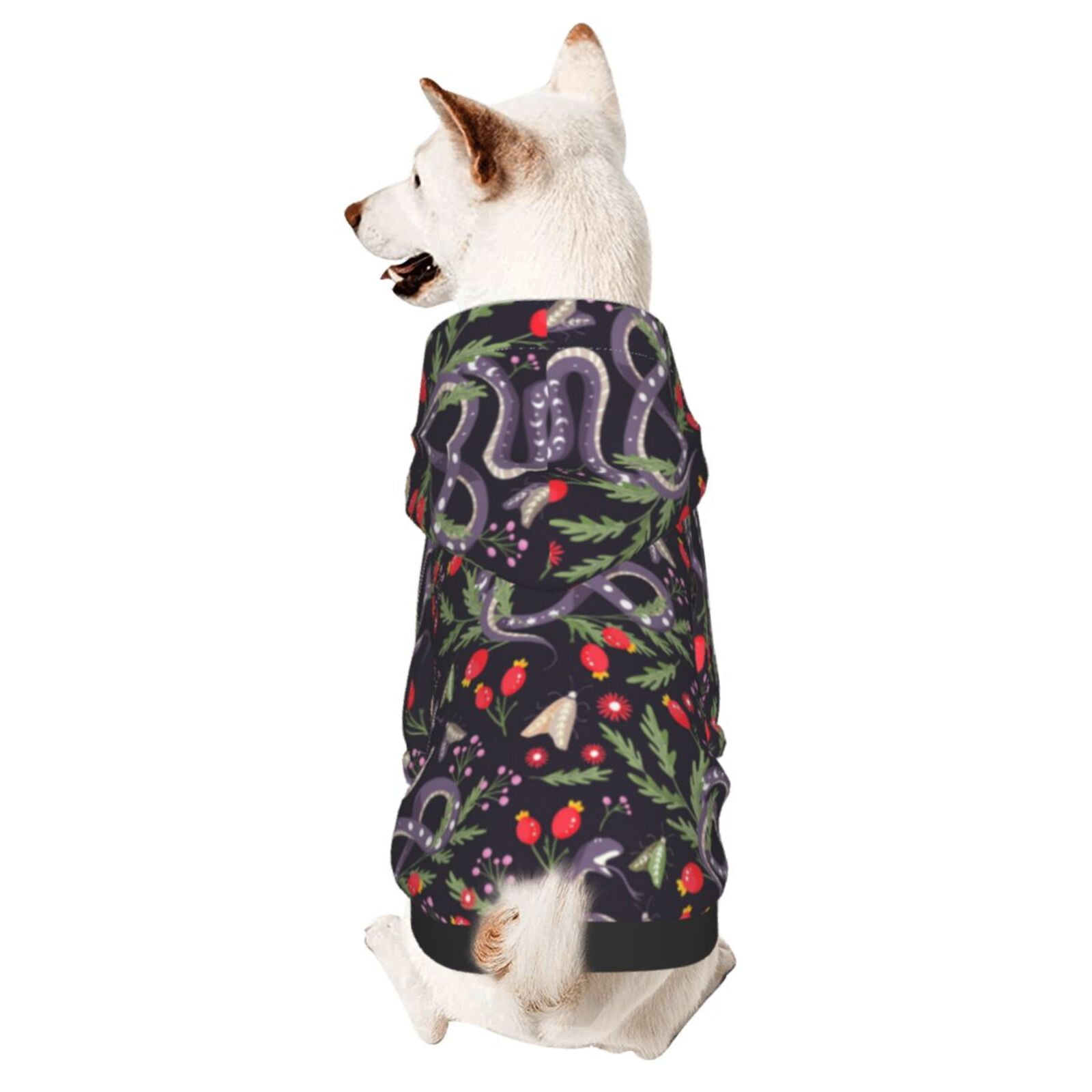 Cauagu Snakes And Snake Fruit Pattern Winter Pet Hoodie Sweatshirts ...