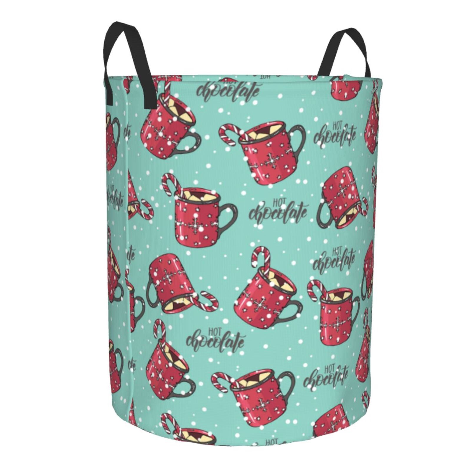 Cauagu Snowflake Hot Cocoa for Laundry Basket,Collapsible Organizer ...