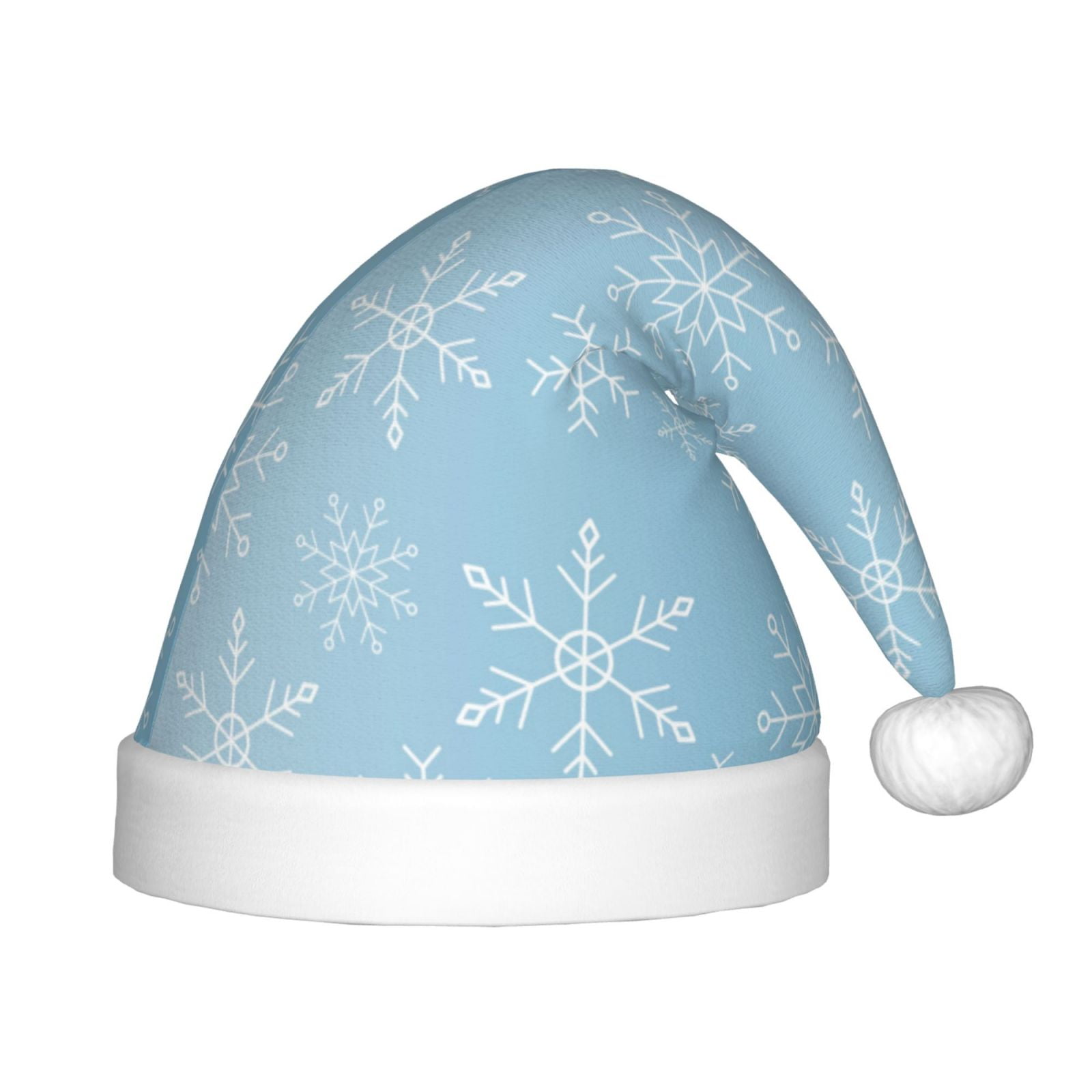 Cauagu Snowflake Snowing Pattern Christmas Hat for Kids,Xmas Holiday ...