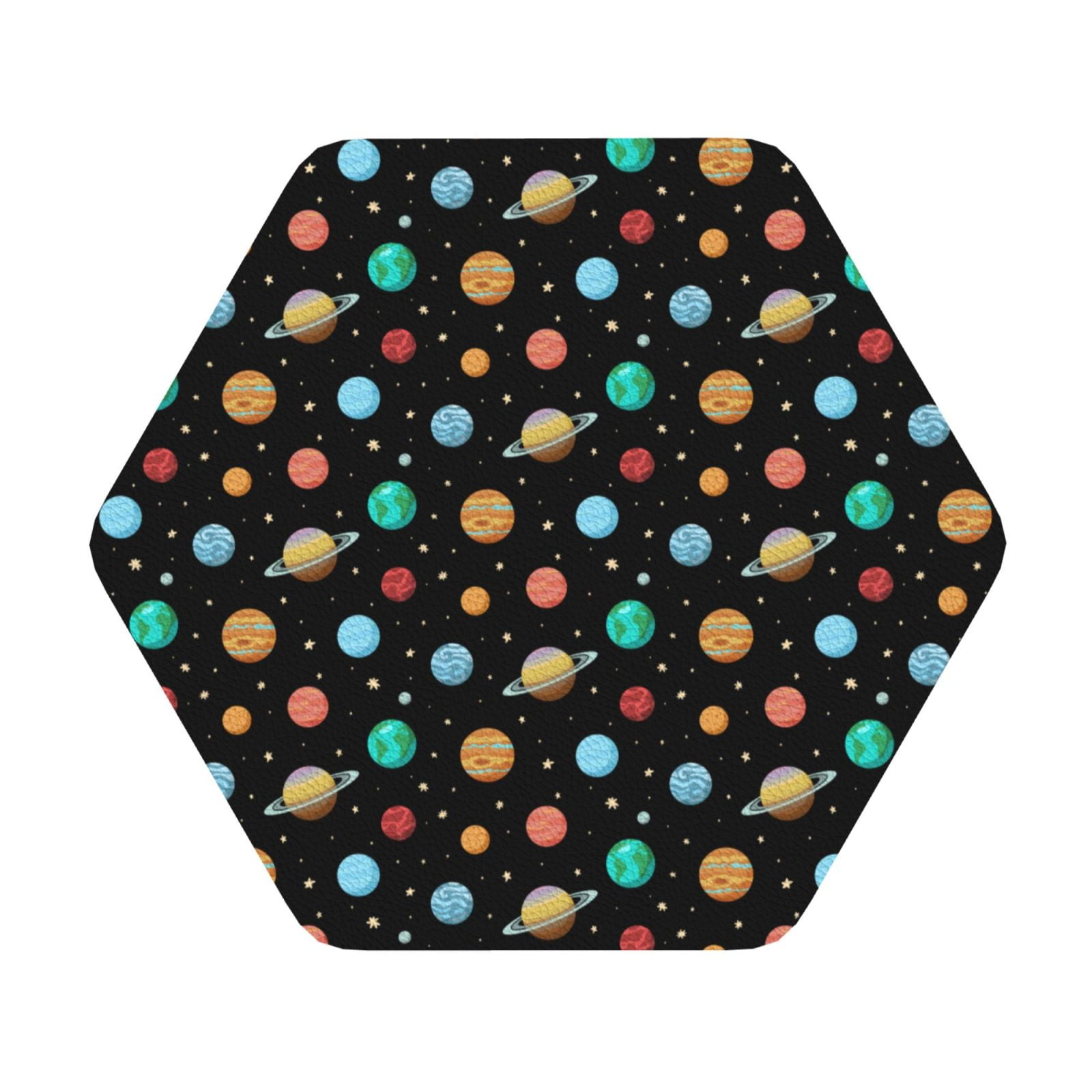 Cauagu Solar System Planets Space for Round Coaster,Drink Coasters Set ...