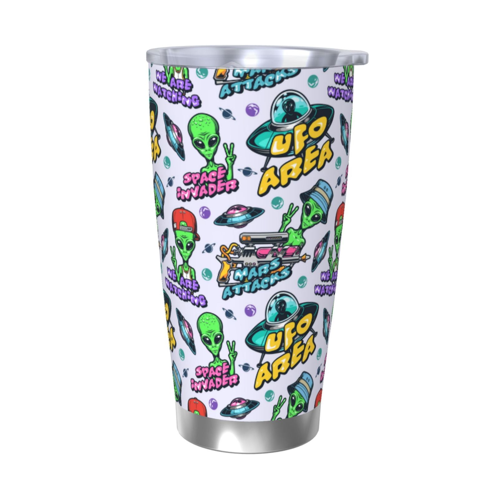Cauagu Space Monster Pattern 20oz Tumbler,Stainless Steel Vacuum ...