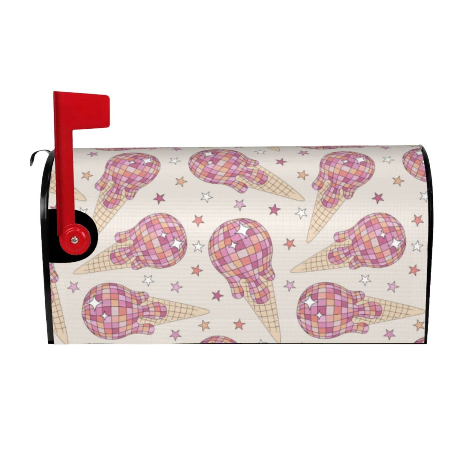 Cauagu Sparkling Ice Cream Pattern Magnetic Mailbox Covers, Mailbox ...