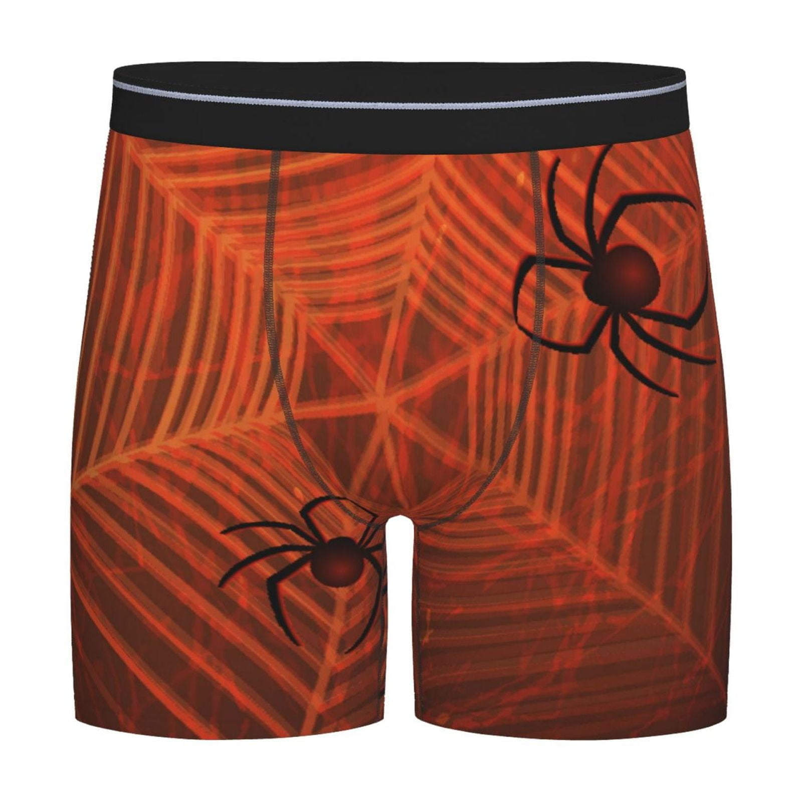 Cauagu Spider Web Print Men's Boxer Briefs, Funny & Cute Underwear ...
