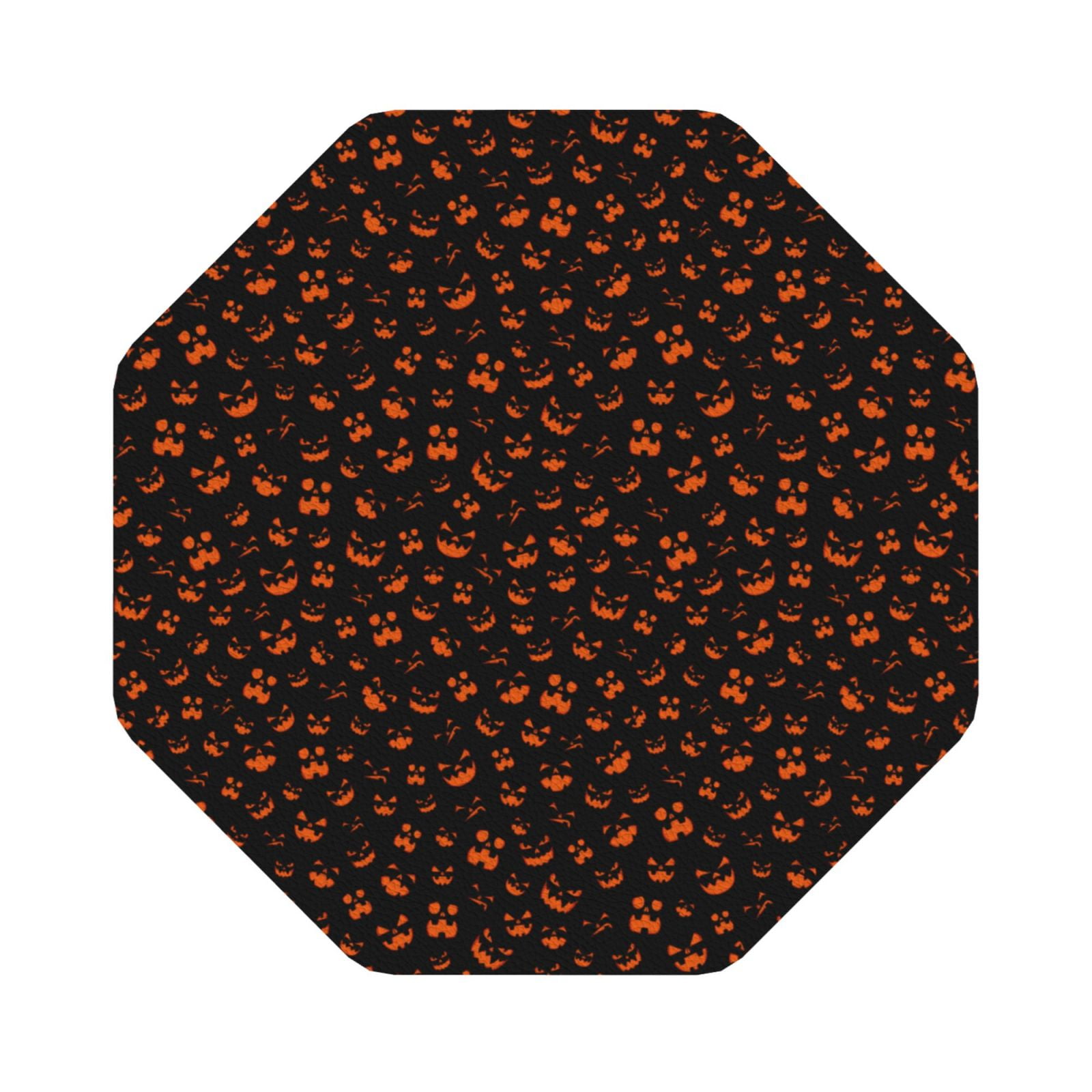 Cauagu Spooky Pumpkin Face for Round Coaster,Drink Coasters Set of 4 ...
