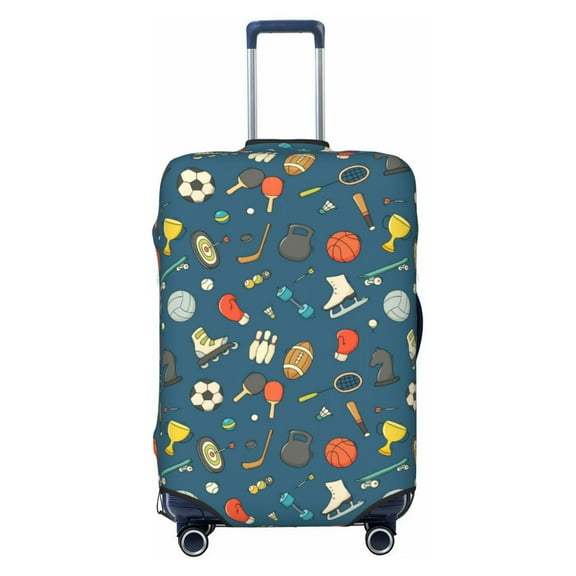 Cauagu Green Tractor Field Print Travel Luggage Cover,Travel Dust-proof ...