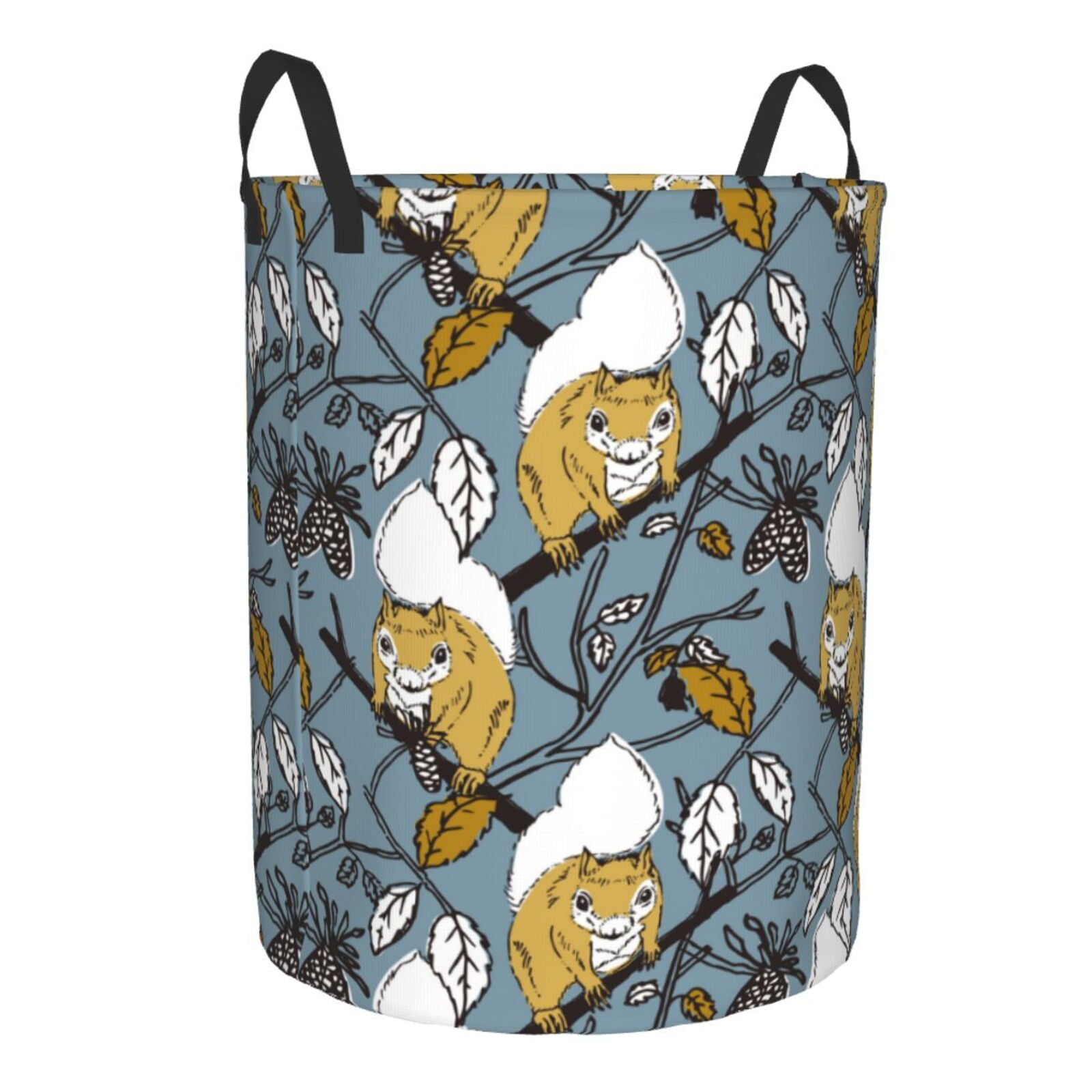 Cauagu Squirrel And Leaves for Laundry Basket,Collapsible Organizer ...
