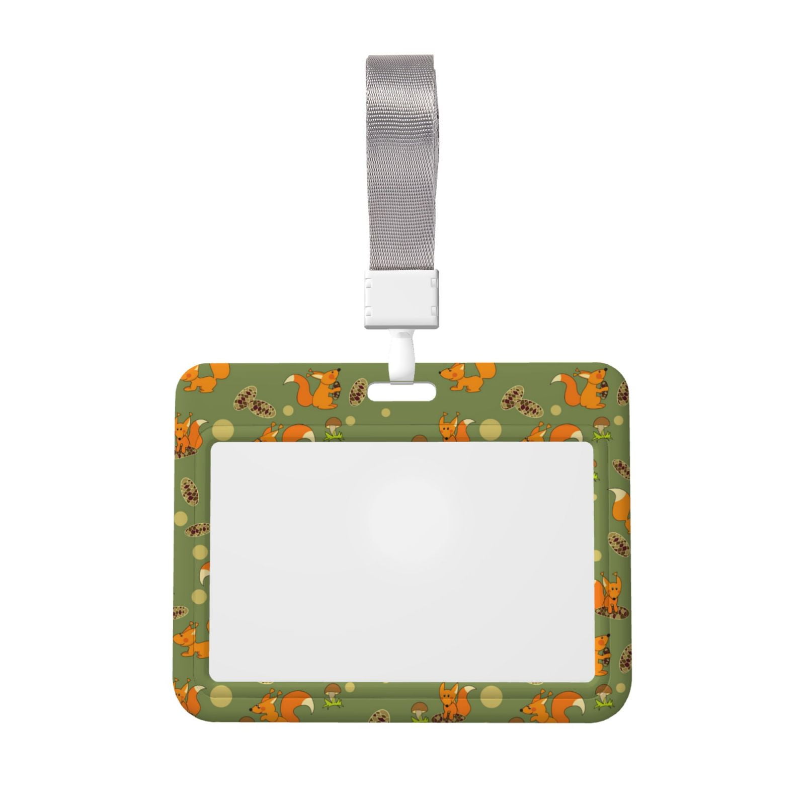 Cauagu Squirrel And Nuts for ID Badge Holder,Badge Holder with Windows ...