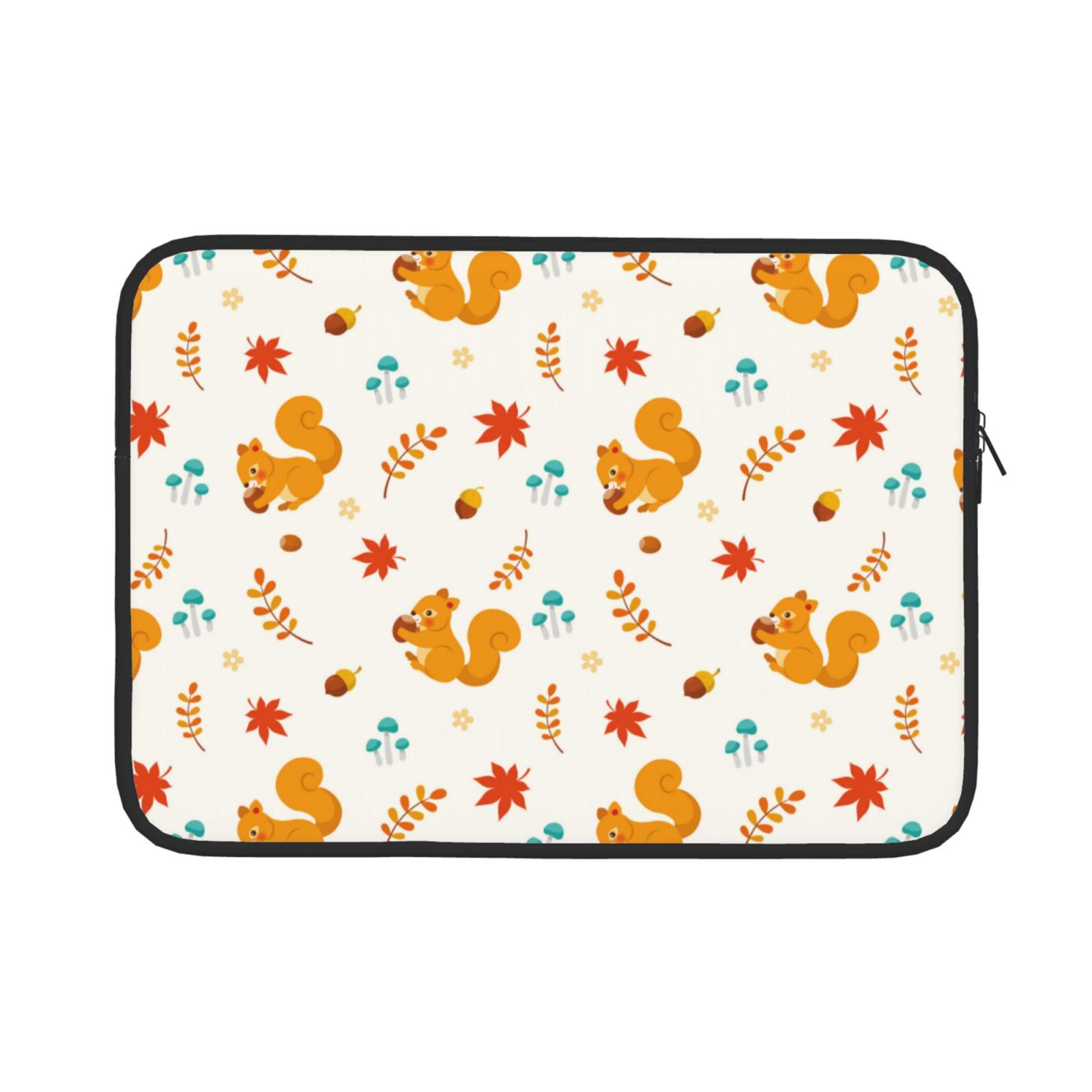 Cauagu Squirrel Maple Leaves And Nuts Print Laptop Sleeve Case, Laptop ...