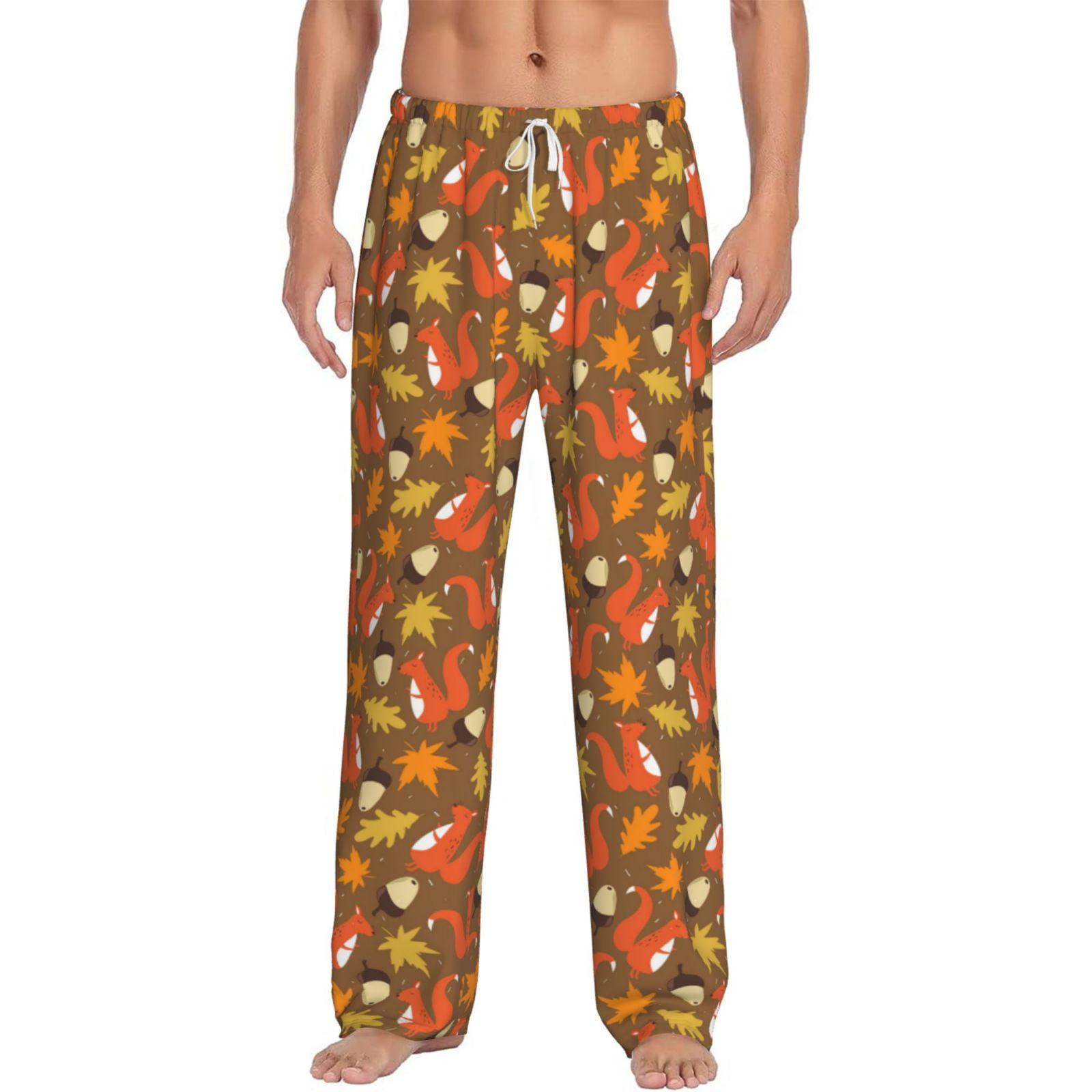 Cauagu Squirrel Maple pine nut Mens Pajama Pants Sleep & Lounge Pants ...