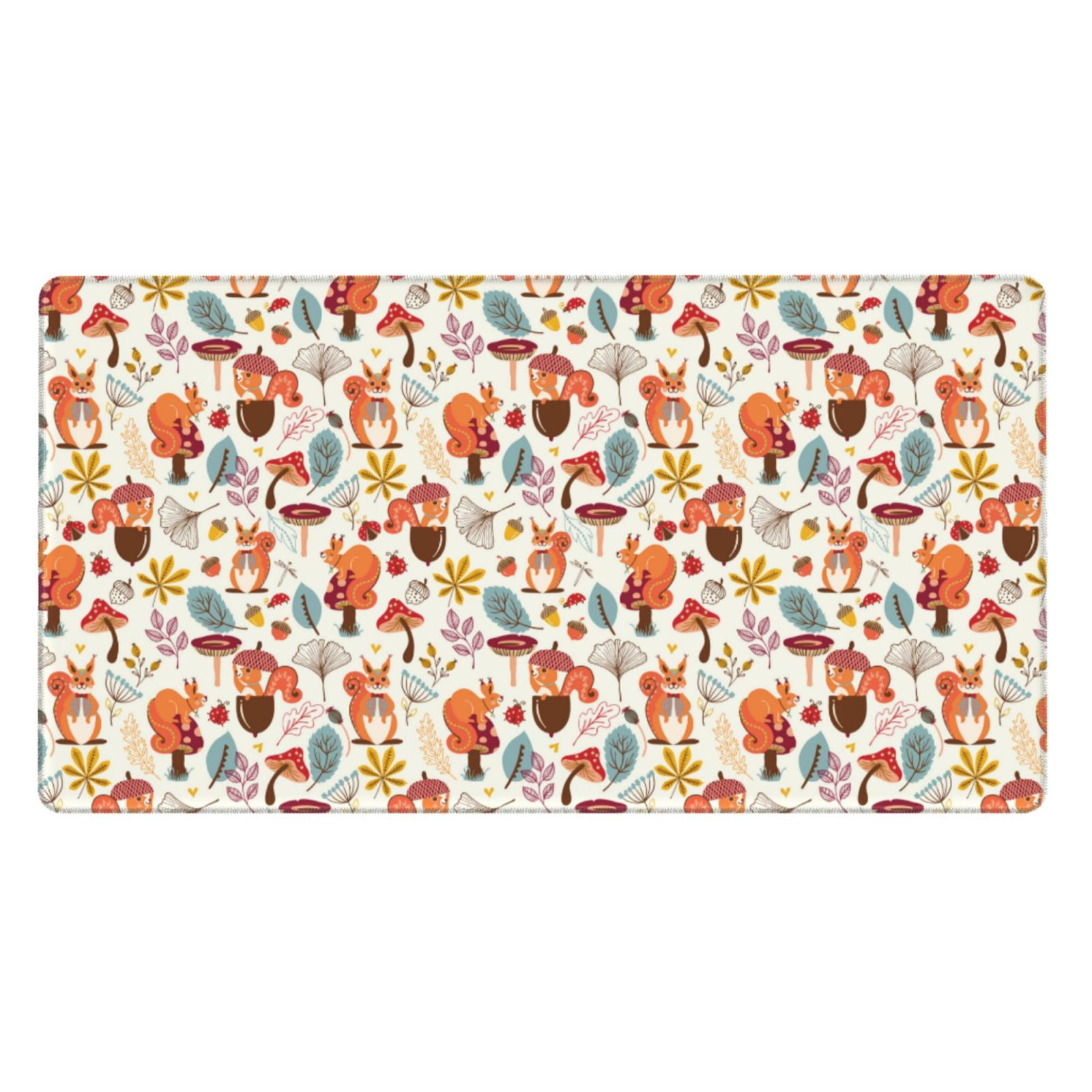 Cauagu Squirrel Nuts Mushroom for Large Mouse Pad,XXL Extended Gaming ...