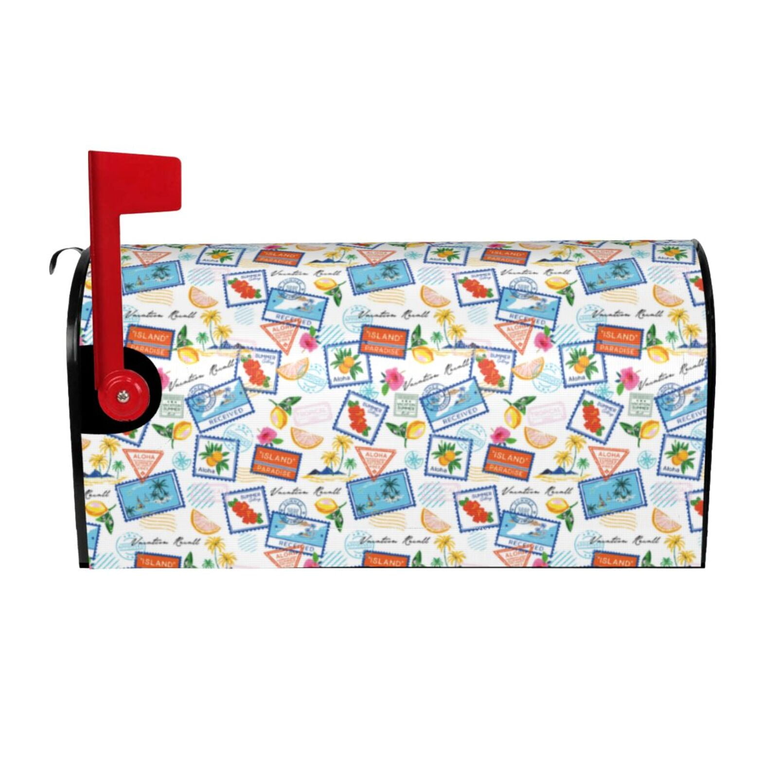 Cauagu Stamp Pattern Magnetic Mailbox Covers, Mailbox Cover Waterproof ...