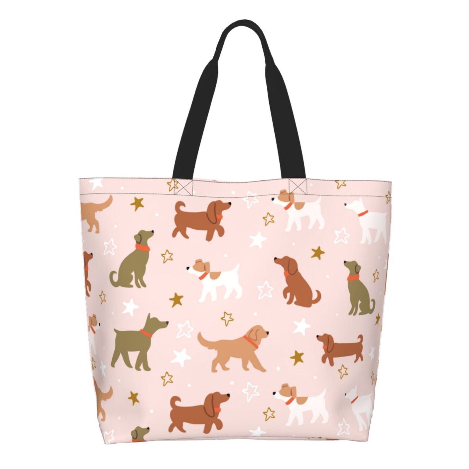 Cauagu Star Cute Dog Print Women Large Capacity Tote Bag - Casual ...
