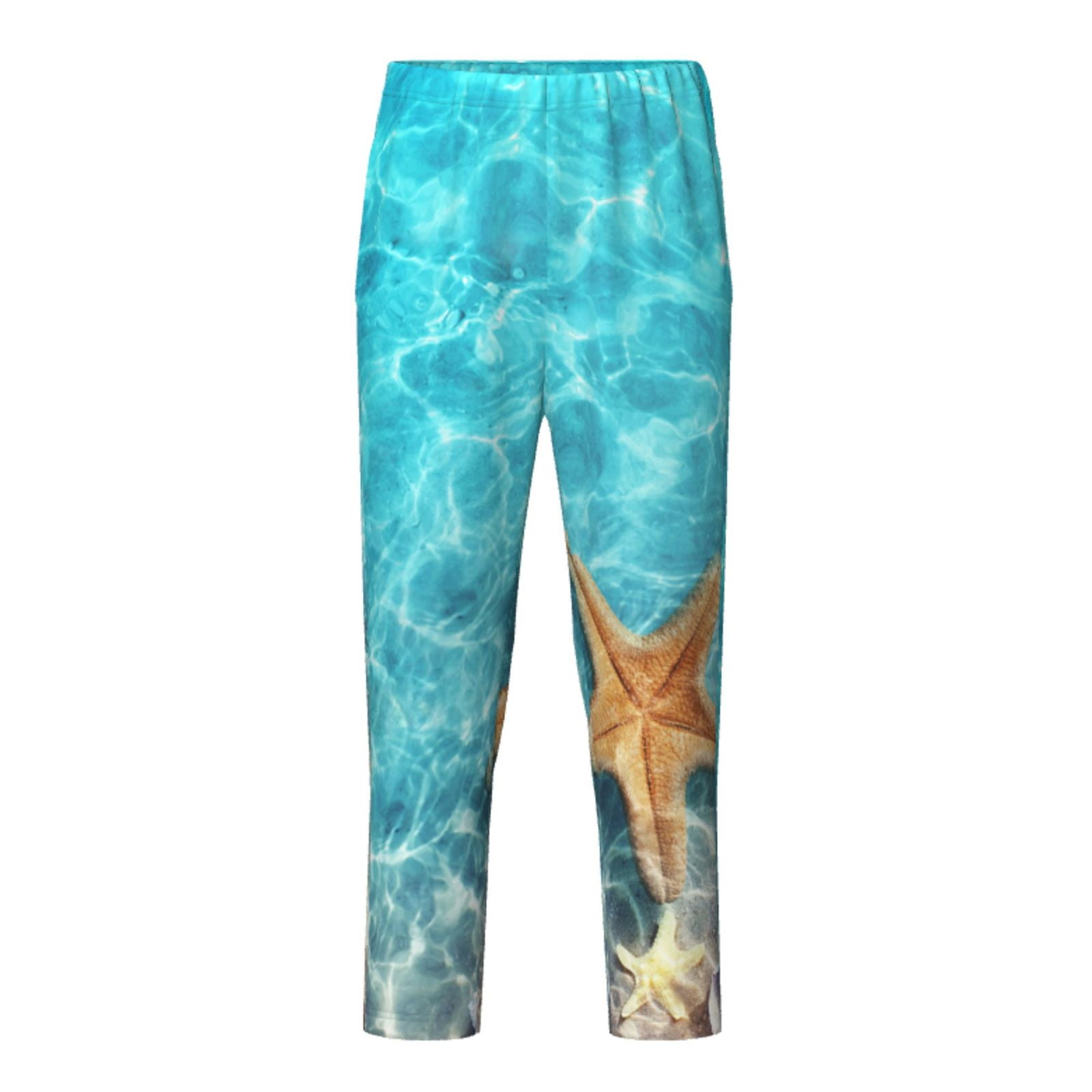 Cauagu Starfish And Seashell On The Beach 1 for Cute Pajamas Pants ...