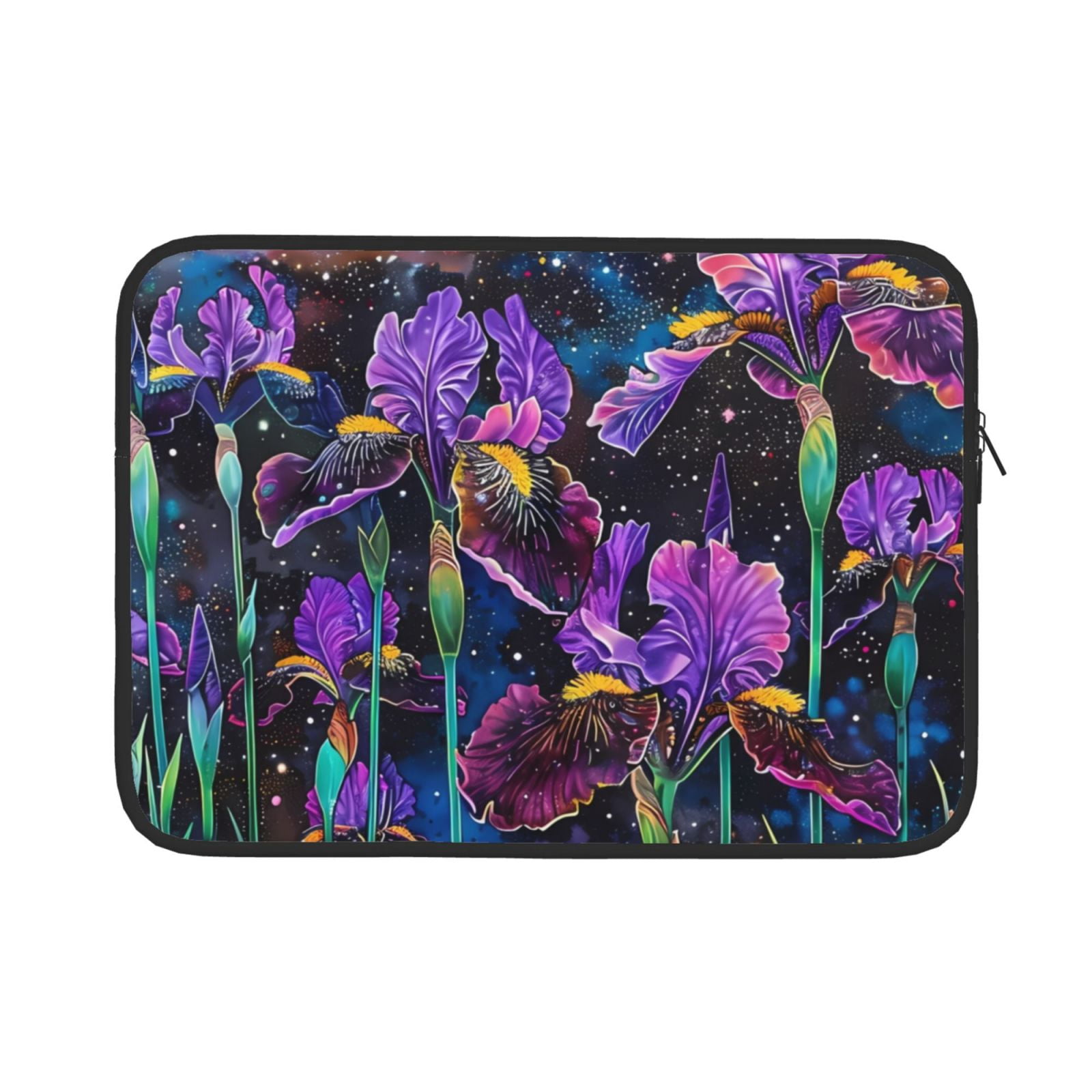 Cauagu Starry Night Iris Field Print Laptop Sleeve Case, Laptop Cover ...