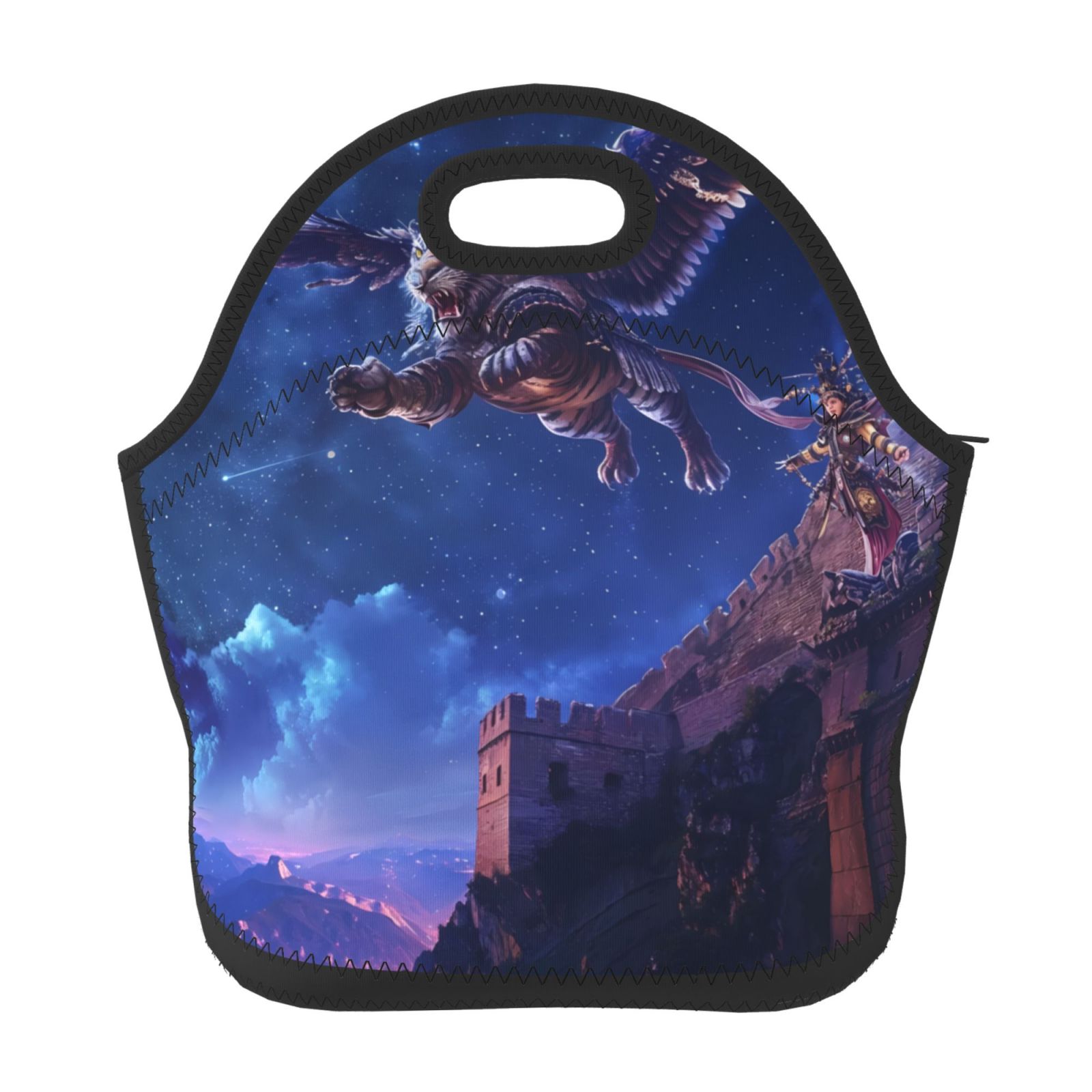 Cauagu Starry Sky Wall Flying Tiger Print Insulated Lunch Box,Lunch ...