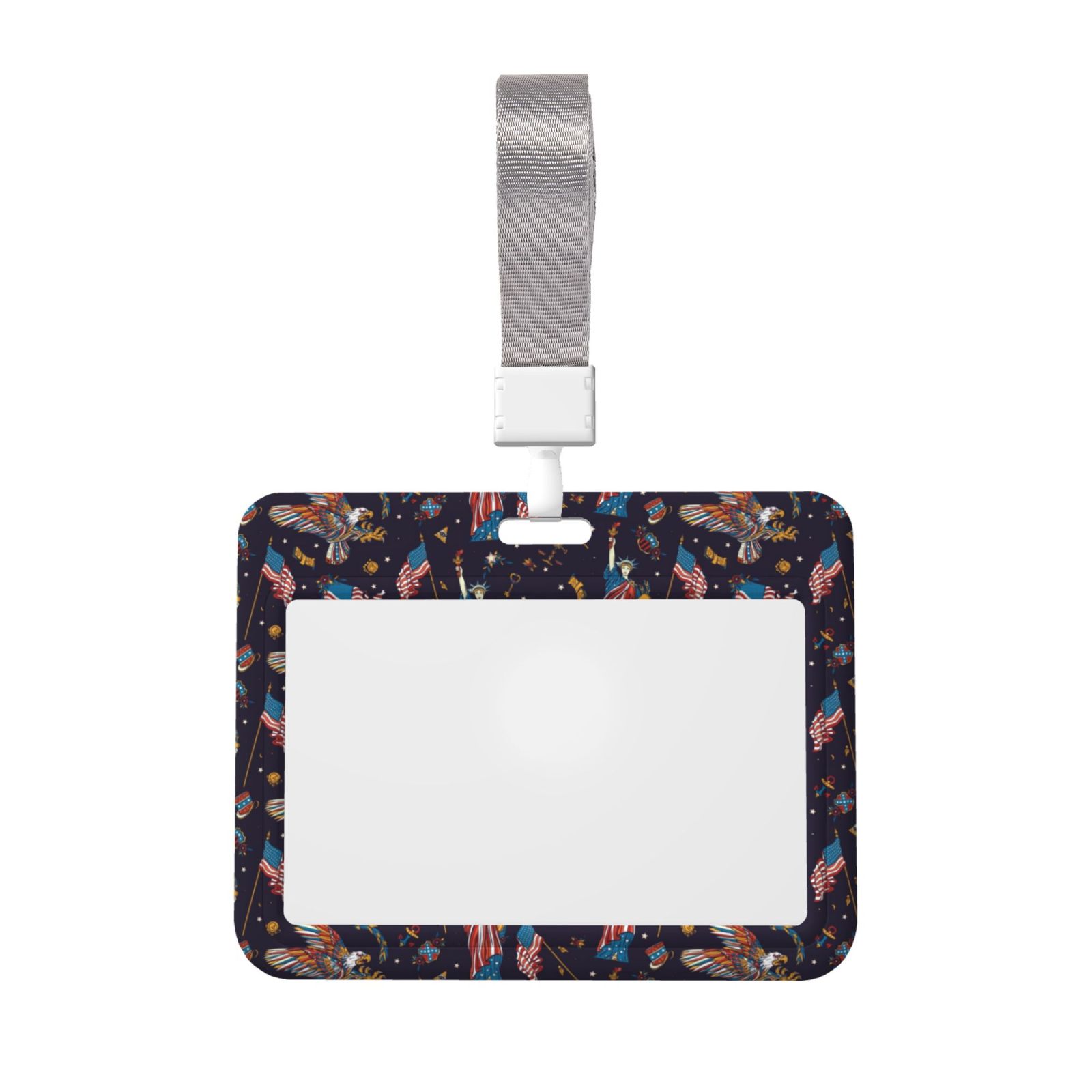 Cauagu Statue Of Liberty Eagle for ID Badge Holder,Badge Holder with ...