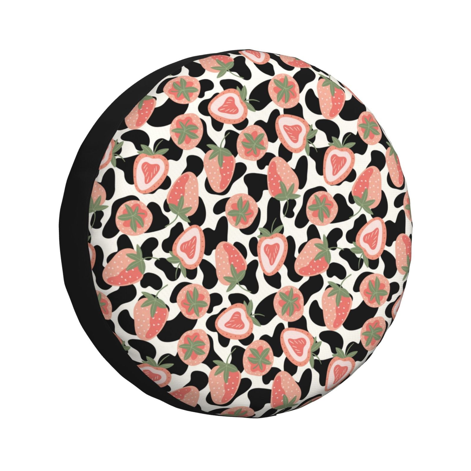 Cauagu Strawberries And Cow Skin for Spare Tire Cover Wheel Protector ...